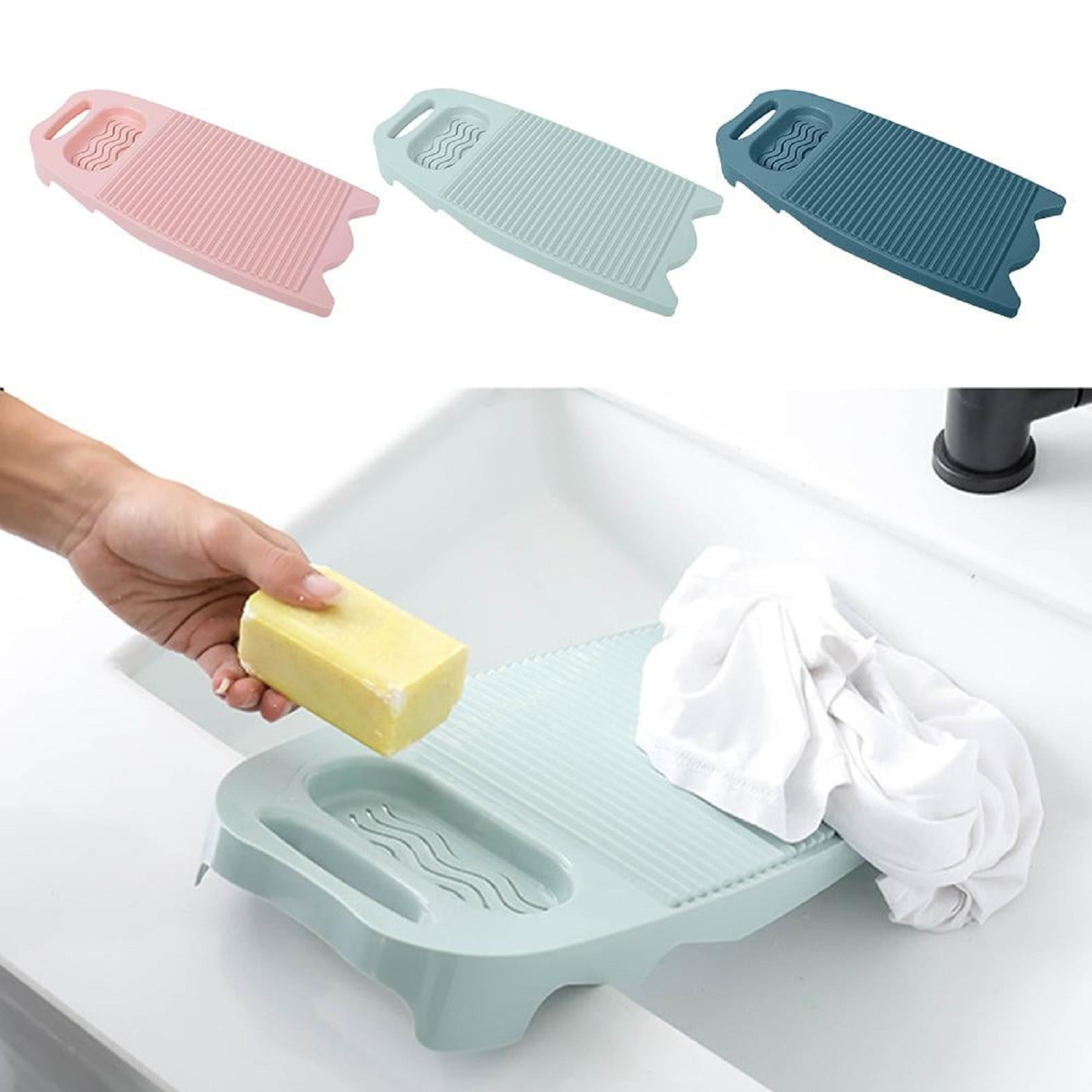 NIHOND Cleaning Tools Large High Toughness Laundry Board Antislip ...
