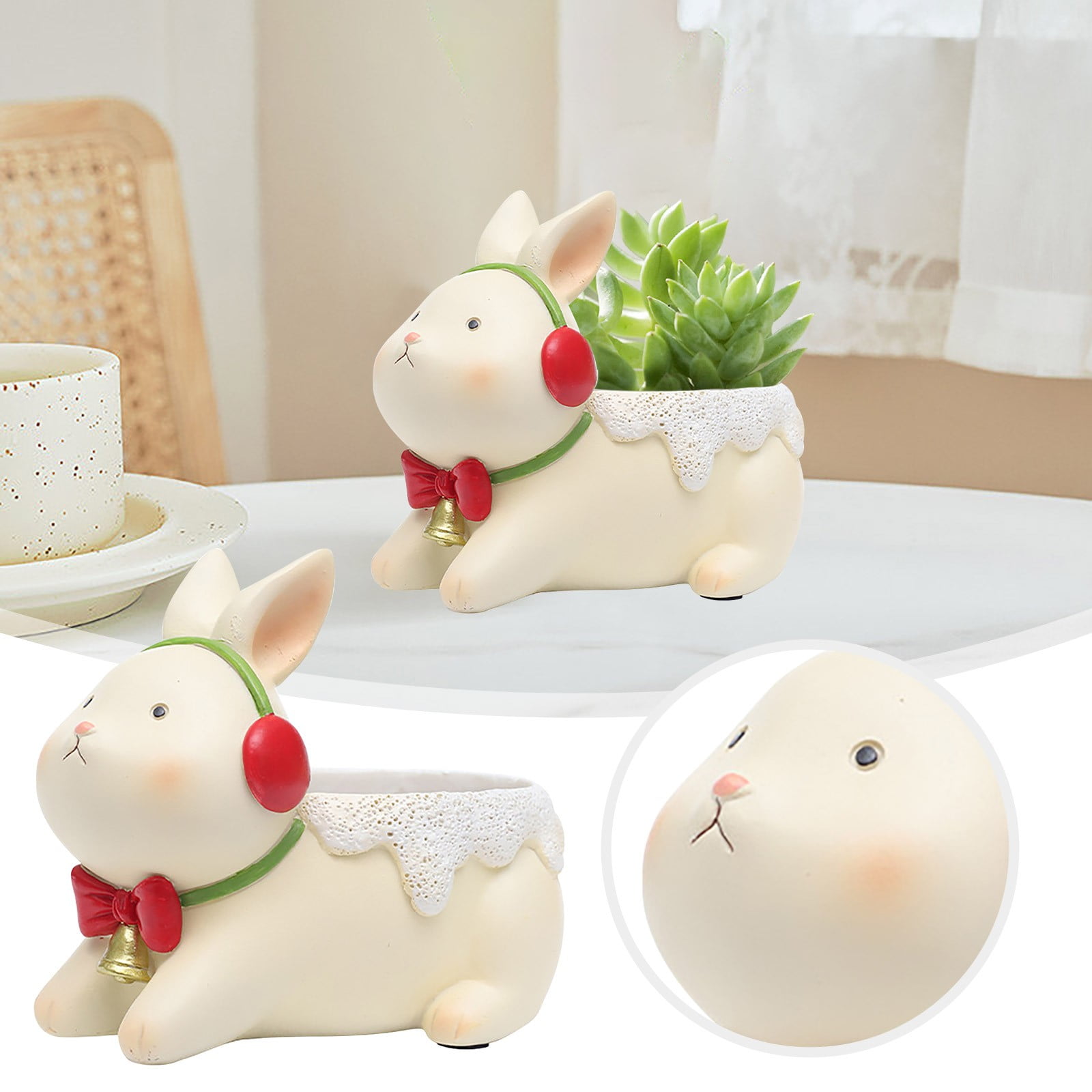 NIHOND Creative Cartoon Cute Little Animals Fleshy Flowerpot Micro ...