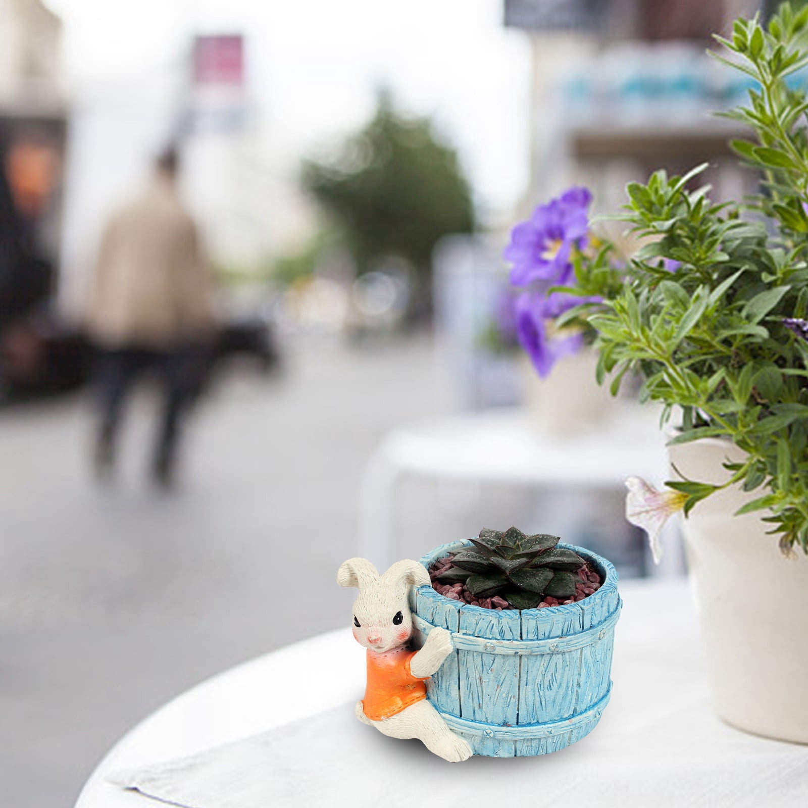 NIHOND Easter Decoration Animal Flower Pot Cartoon Cute Bunny Flower ...