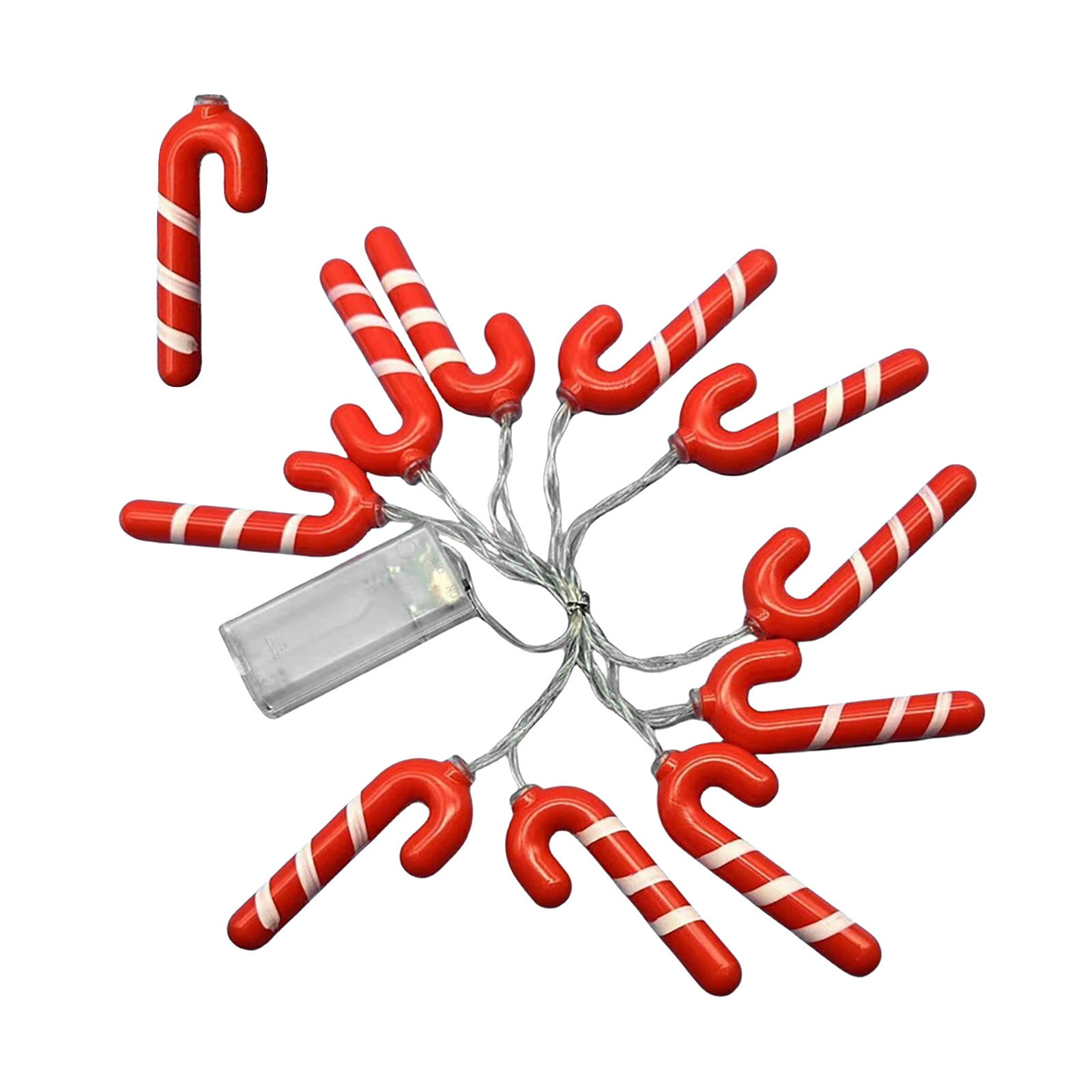 NIHOND LED Candy Cane String Lights Christmas Mantel Lights Christmas ...
