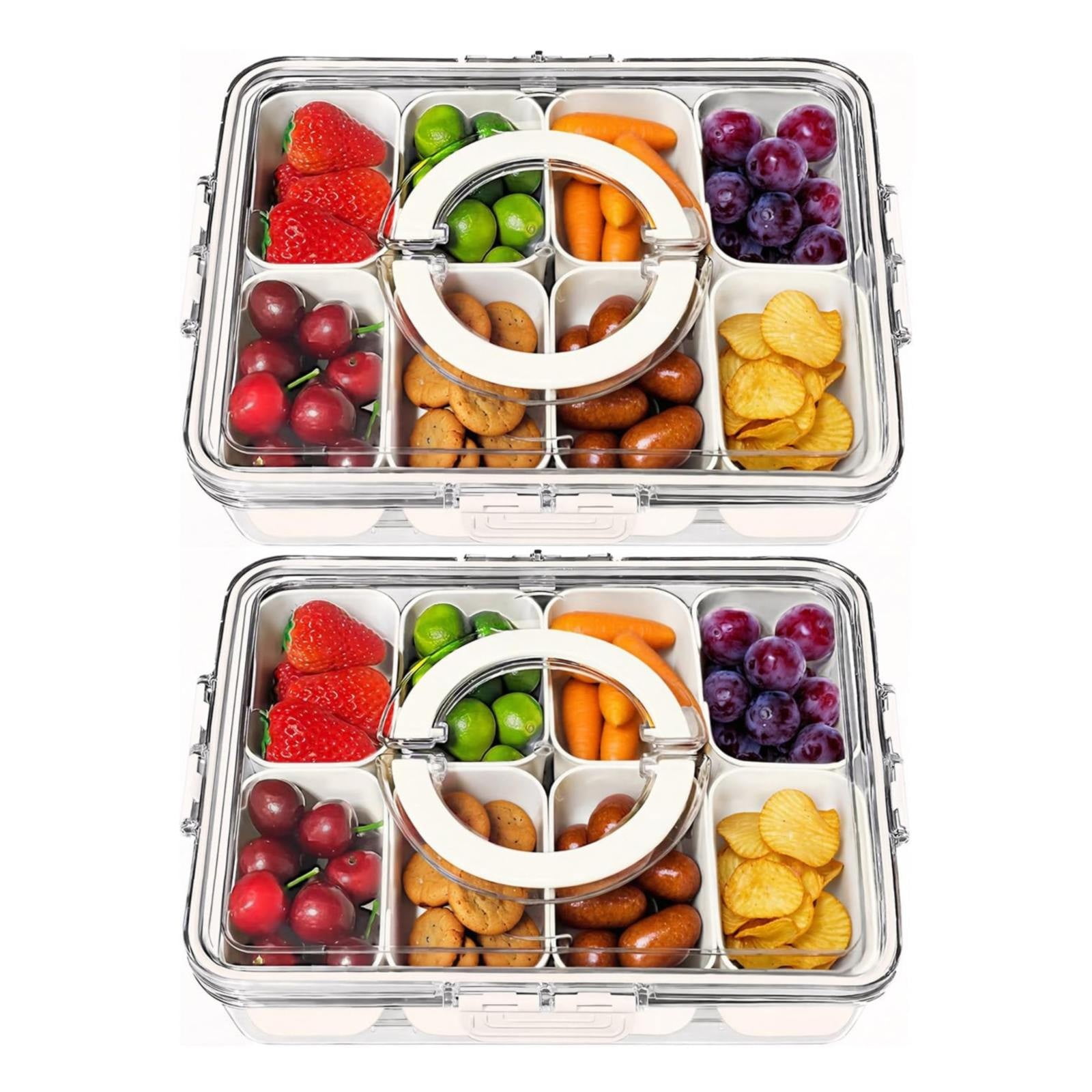 NIHOND Providing Snack Boxes Independent Snack Boxes with Lid and ...