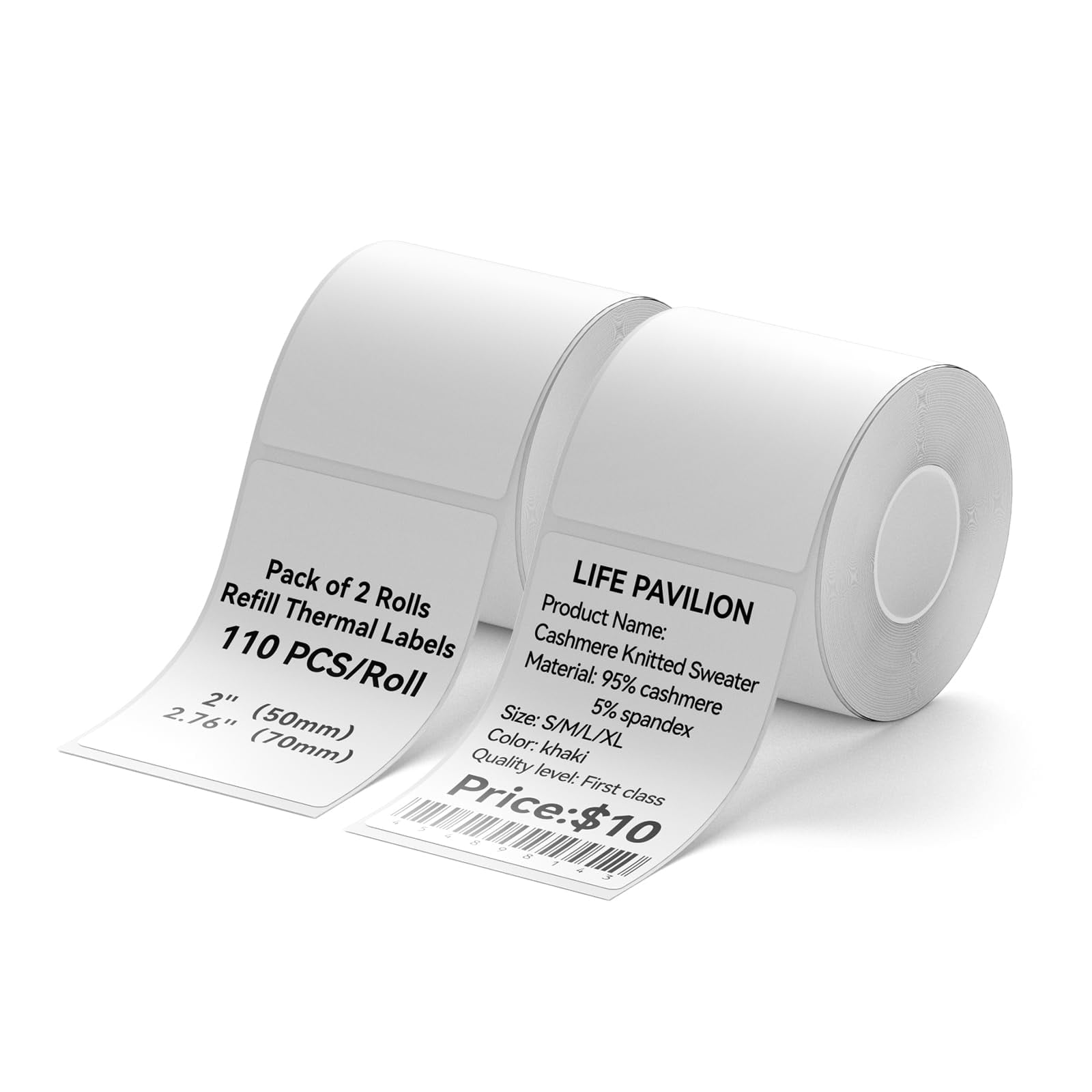 NIIMBOT 2 Rolls Labels for B21/B1/B3S/B31/B4/K3 Label Printer, Thermal ...