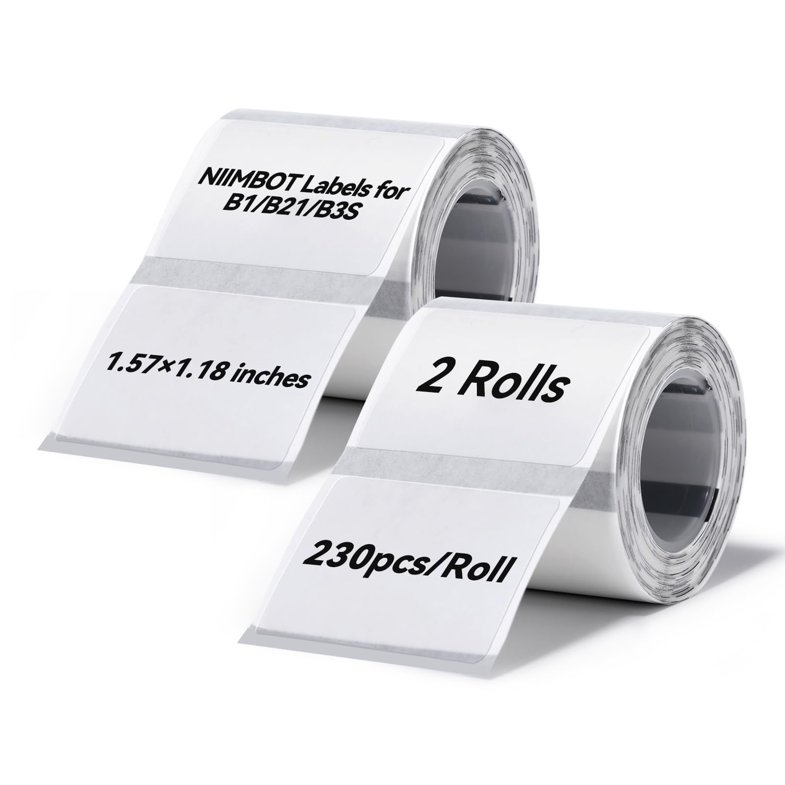 NIIMBOT 2 Rolls Labels for B1/B21/B3S Label Printer, Thermal Labels 1. ...