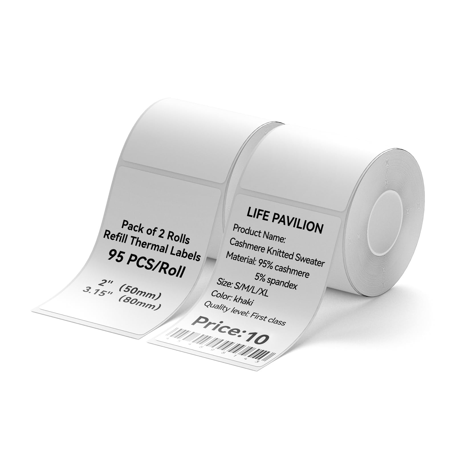 NIIMBOT 2 Rolls Labels for B1/B21/B3S Label Printer, Thermal Labels 2"x ...