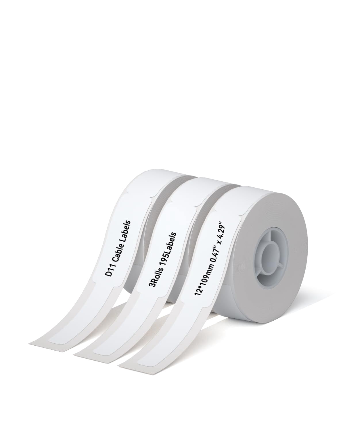 NIIMBOT 3 Rolls Cable Labels for D11/D110/D101 Label Printer, Thermal ...