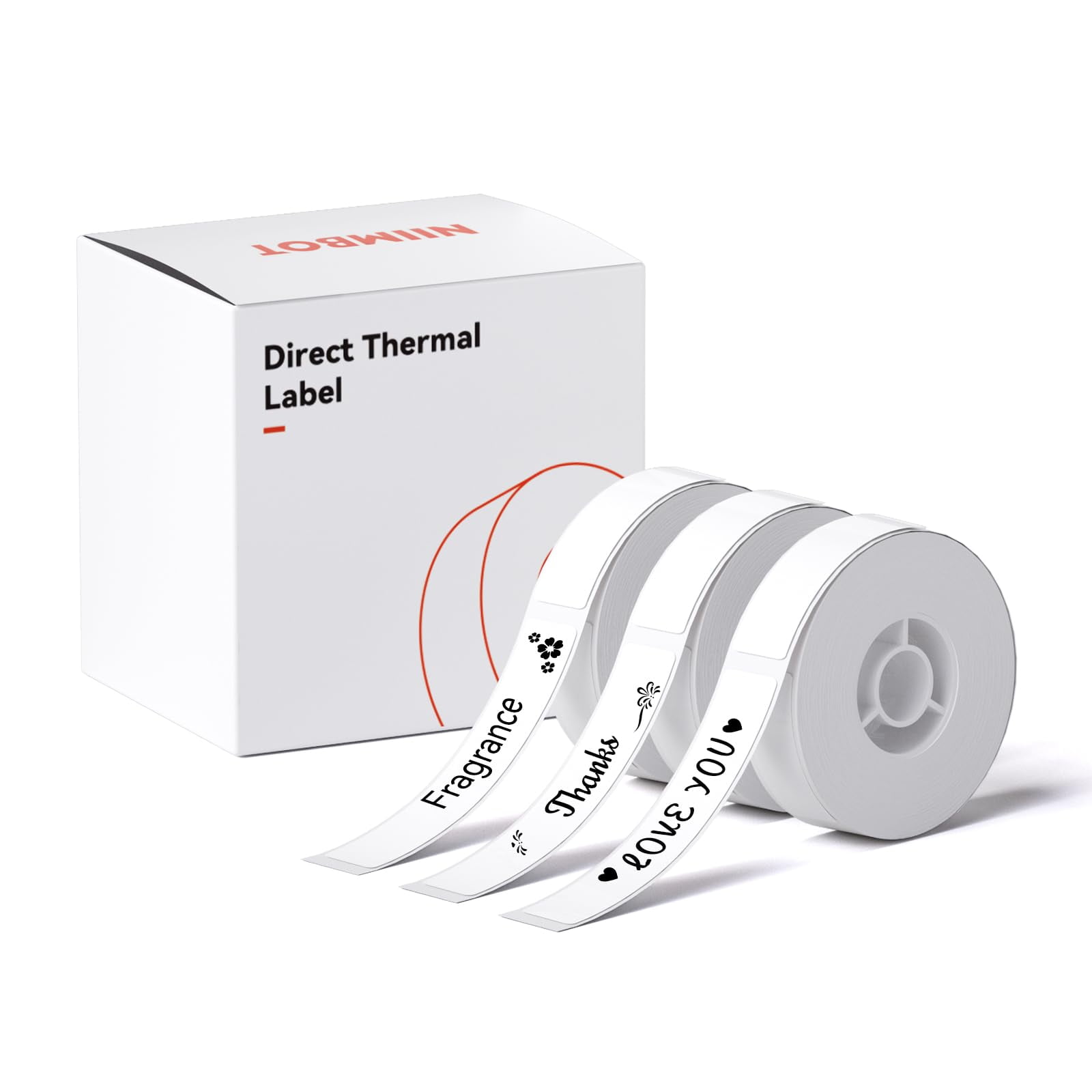 NIIMBOT 3 Rolls Labels for D11/D110/D101 Label Printer, Thermal Labels ...