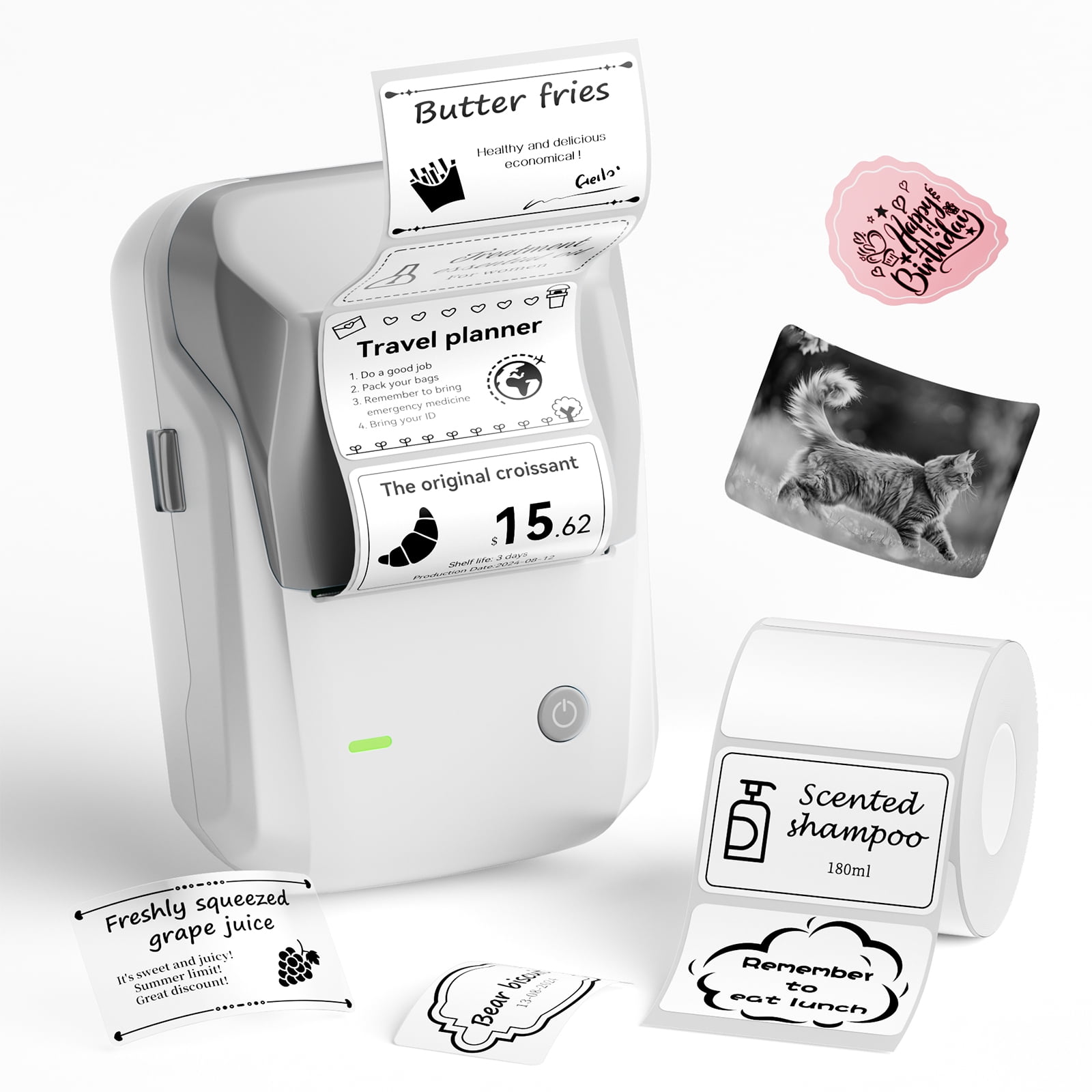 NIIMBOT B1 Label Makers, 2 Inch Bluetooth Label Maker Auto Identification Portable Label Printer ...