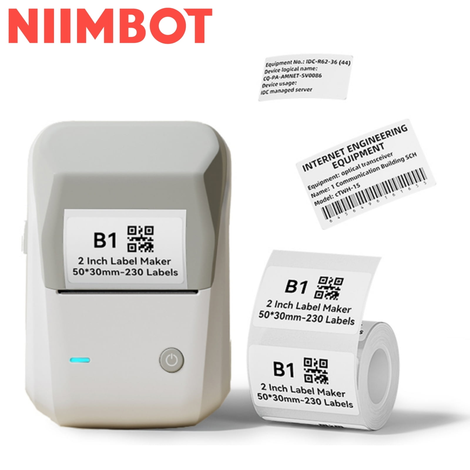 NIIMBOT B1 Label Makers, 2 Inch Bluetooth Label Maker Auto ...