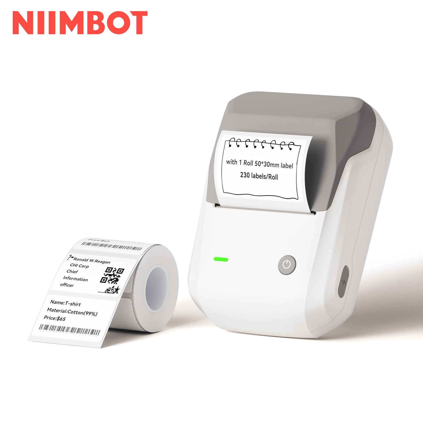 NIIMBOT B1 Label Makers, 2 Inch Bluetooth Label Maker Auto ...