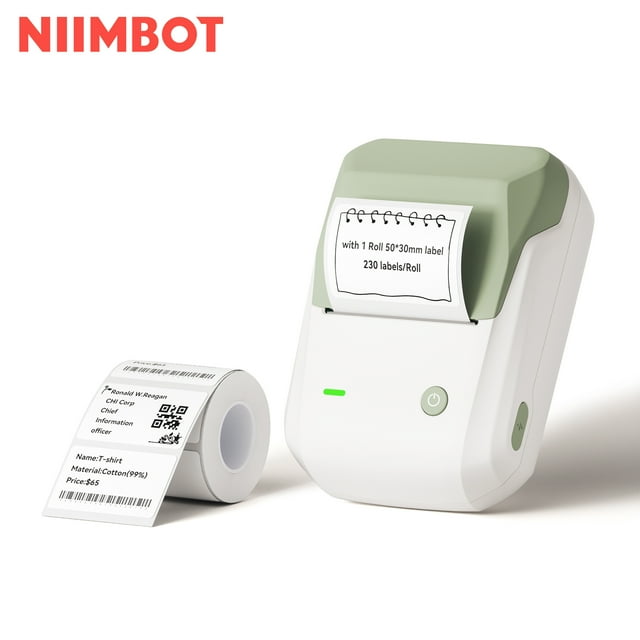 NIIMBOT B1 Label Makers, 2 Inch Bluetooth Label Maker Auto Identification Portable Label Printer ...