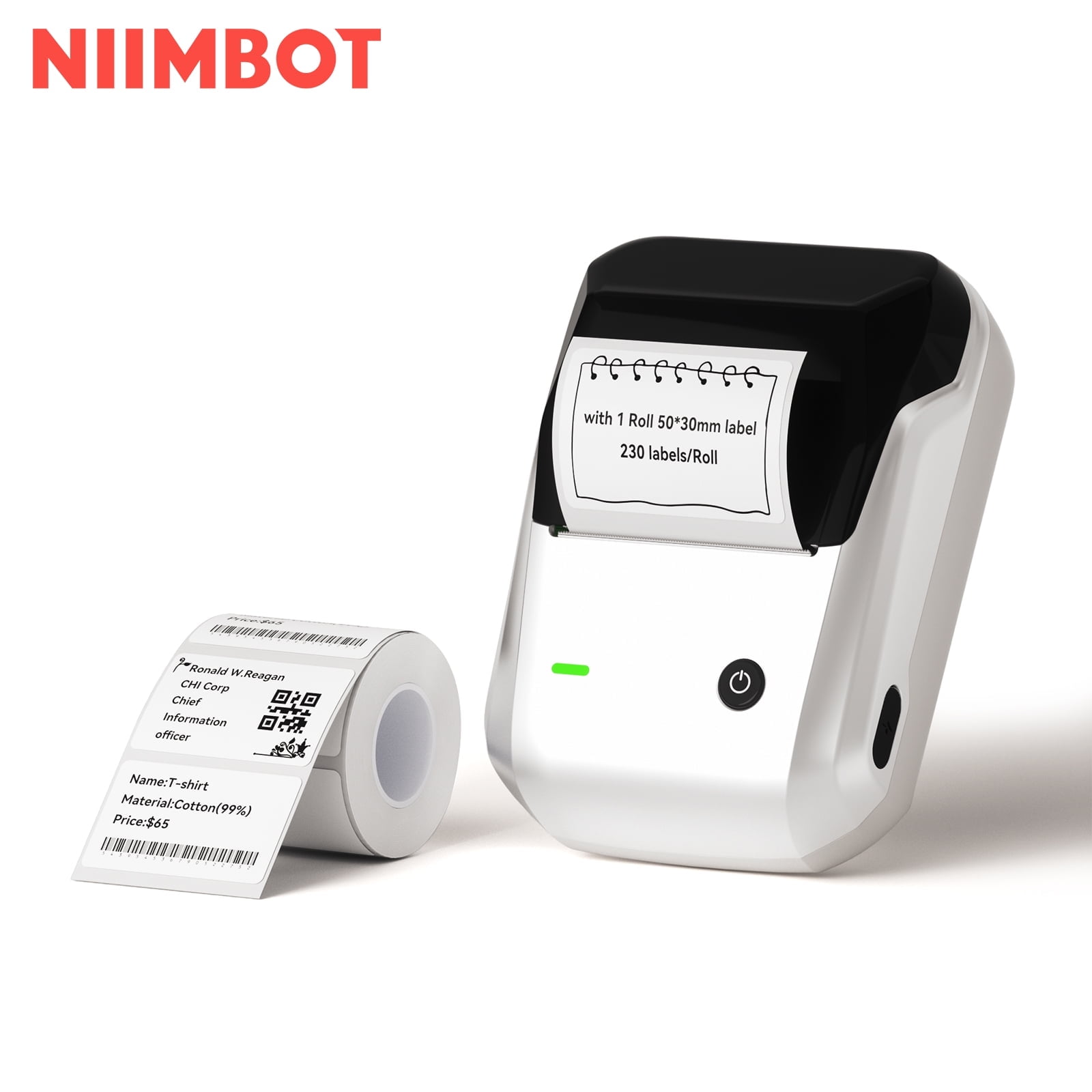 NIIMBOT B1 Label Makers, 2 Inch Bluetooth Label Maker Auto ...