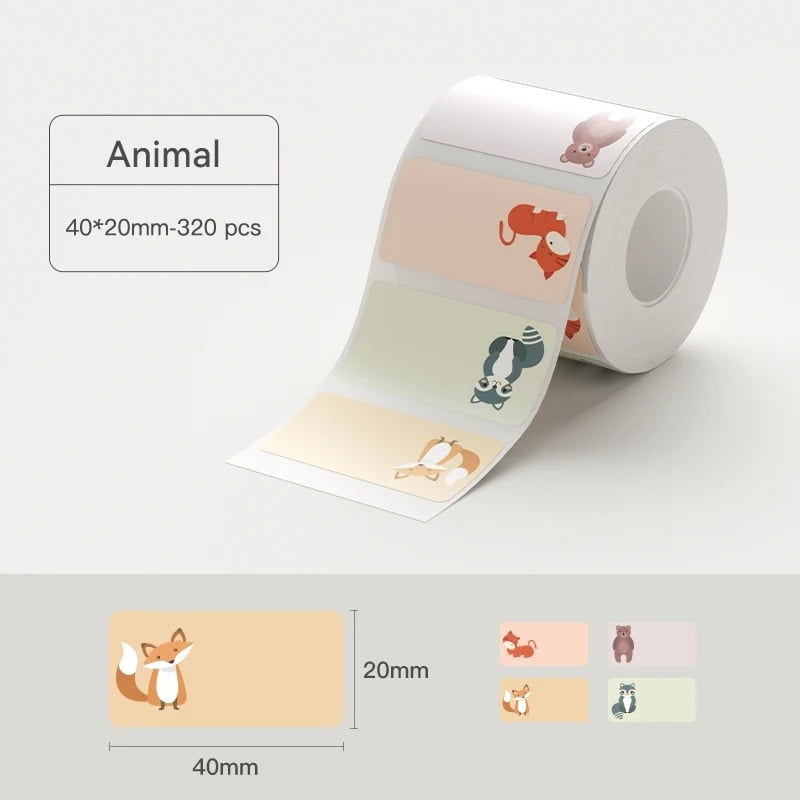 NIIMBOT B21/B203/B3S Label Machine Printing Paper Self Adhesive Label ...