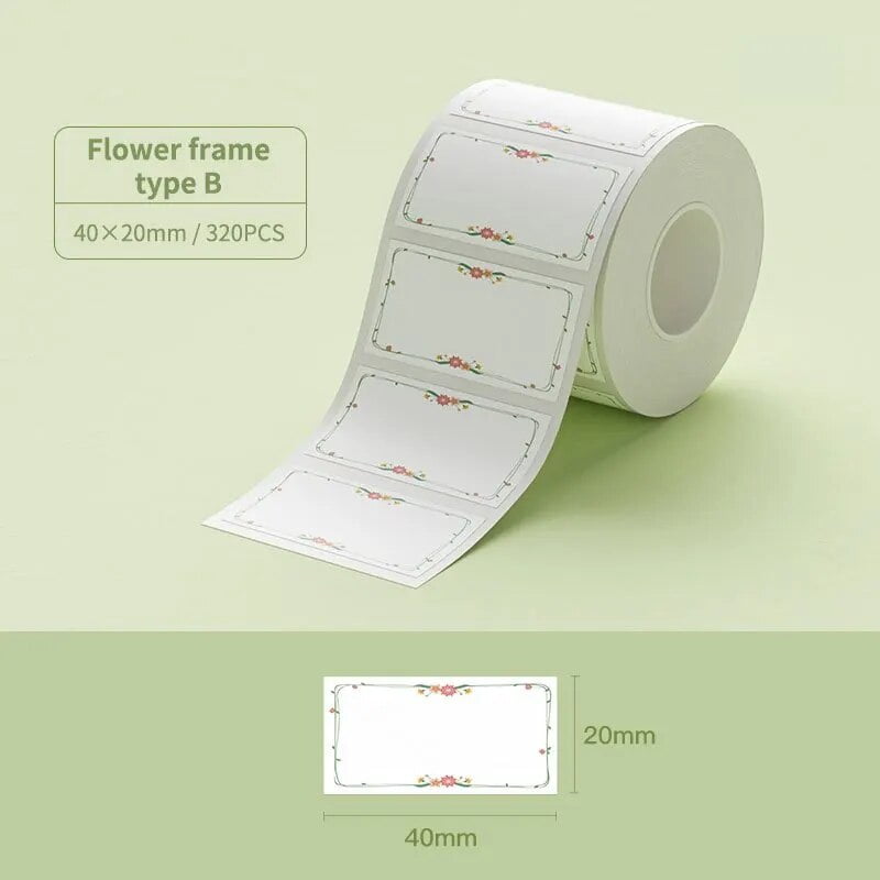 NIIMBOT B21/B203/B3S Label Machine Printing Paper Self Adhesive Label Waterproof Oil Resistant ...