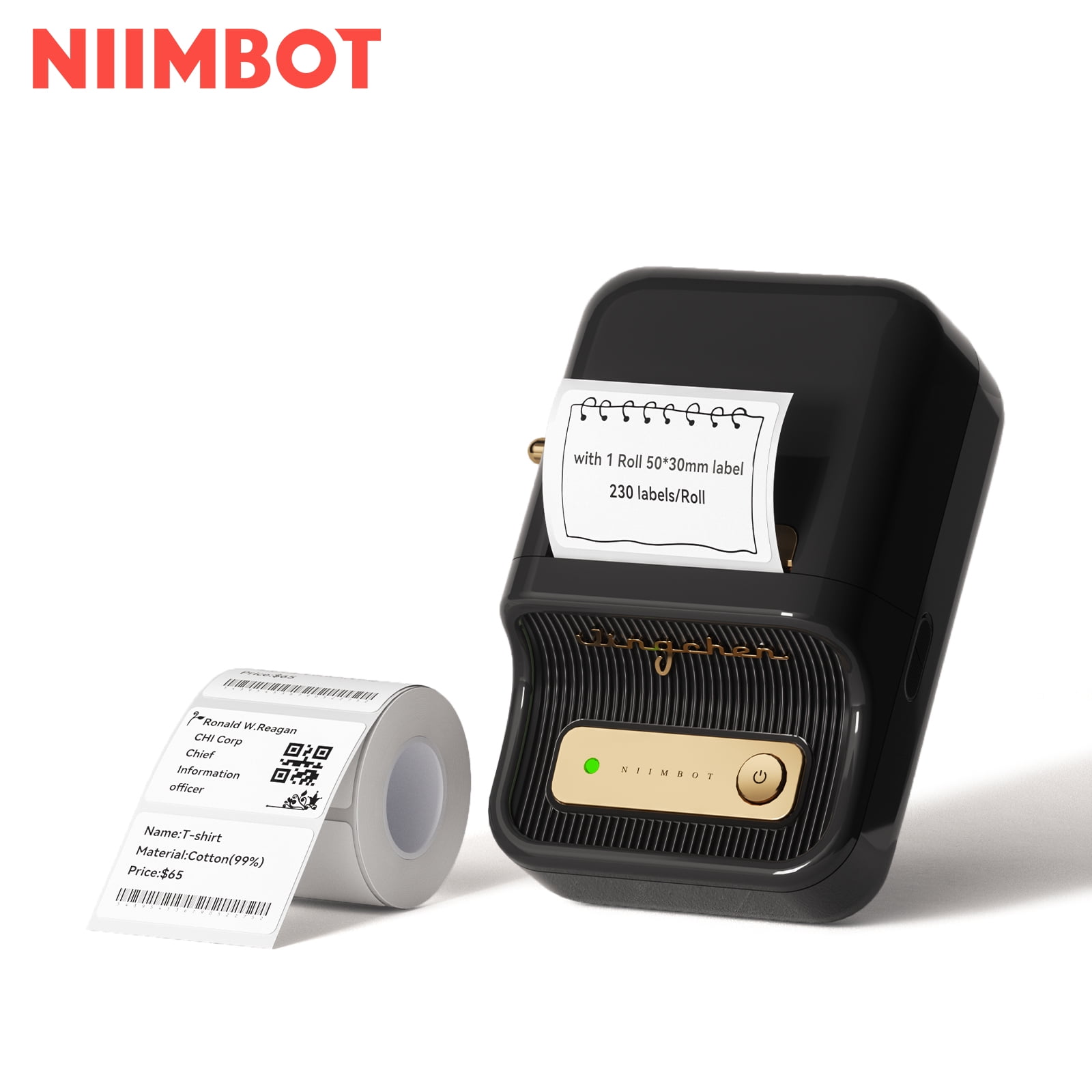 NIIMBOT B21 Portable Digital Label Maker, Wireless Thermal Sticker ...