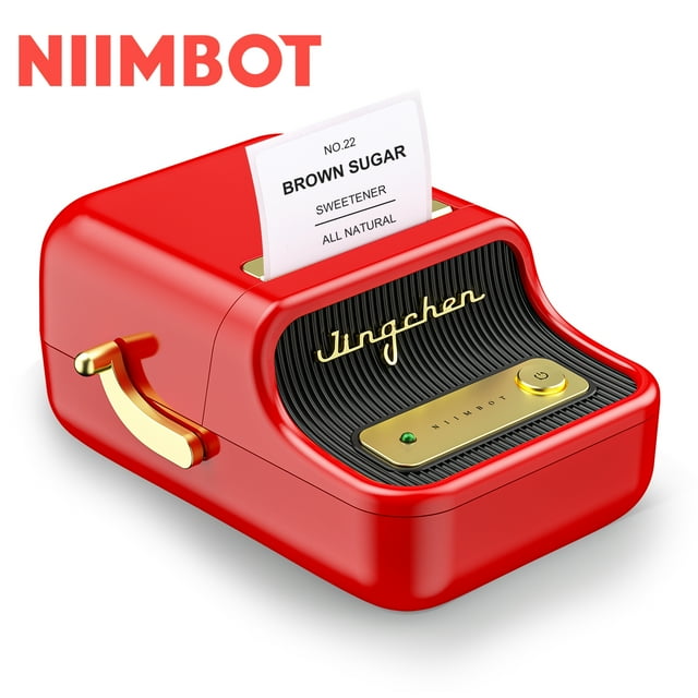 NIIMBOT B21 Label Maker Machine,Barcode Label Printer Retro Wireless ...