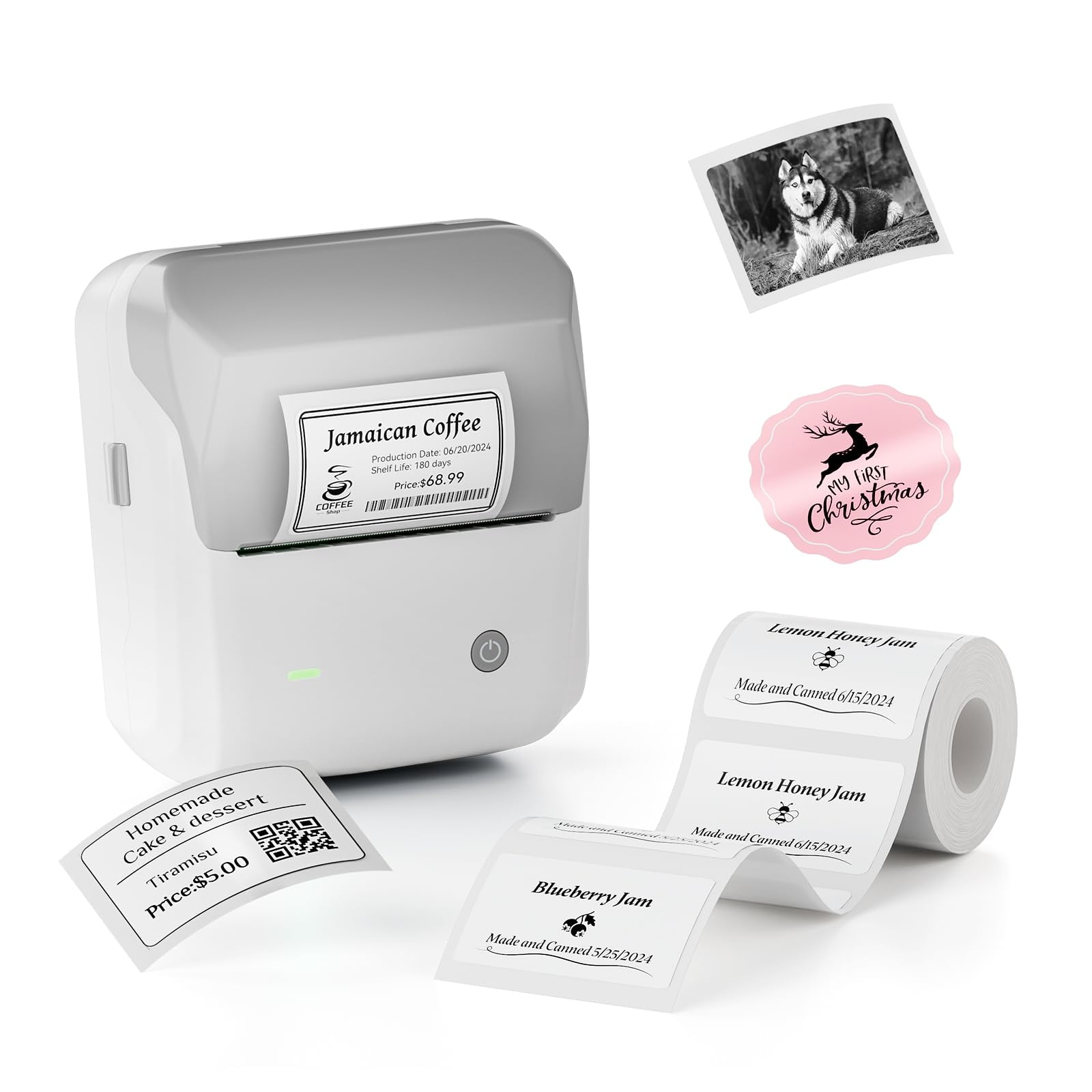 NIIMBOT B31 Label Maker Machine, 3 inches Barcode Label Printer ...