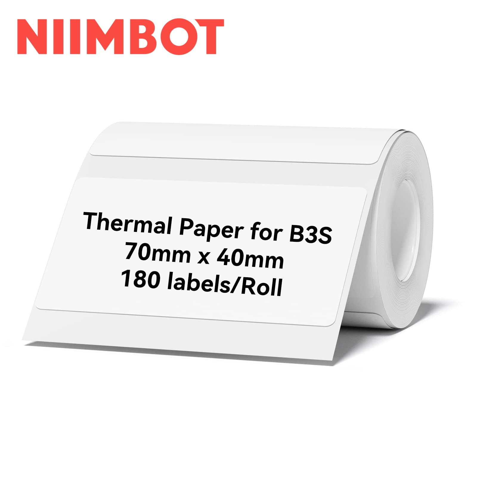 NIIMBOT B3S Labels, 2.76"x 1.57"(70x40mm) Thermal Sticker Label for B3S ...