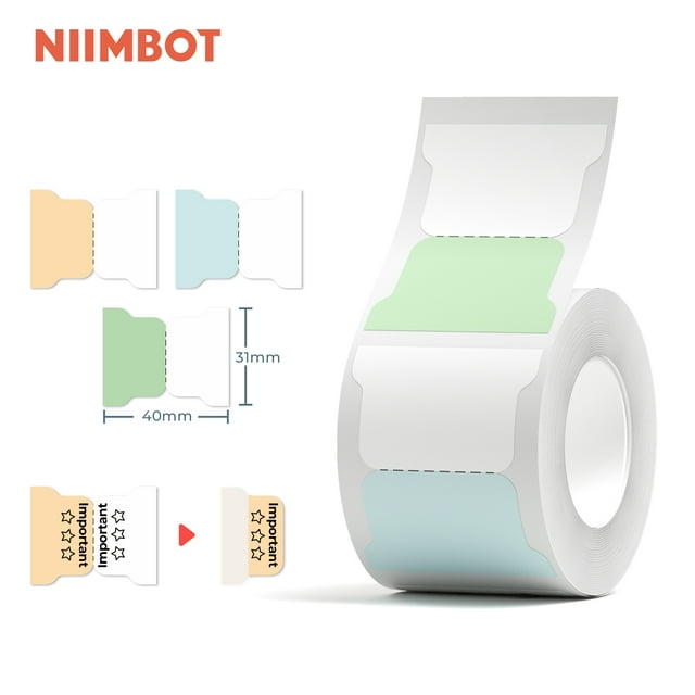 NIIMBOT Index Sticker for B1/B21/B3S Label Printer, Thermal Labels 1.22 ...