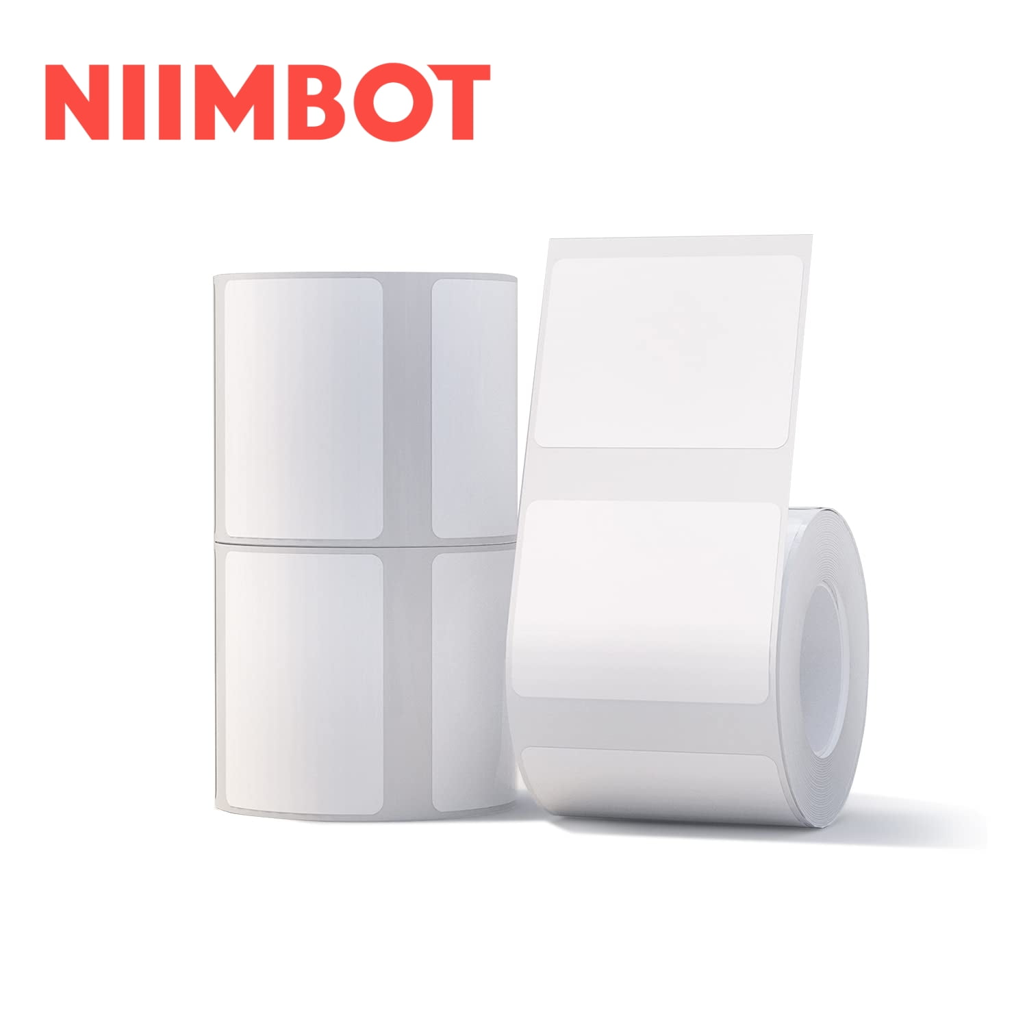 NIIMBOT Label Maker Tape Thermal Printer Labels with 1 Roll, 1.57"x 1.18", White, 230 Labels ...