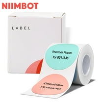 NIIMBOT Labels for B3S Label Printer, 2.36"x1.57"(60x40mm) Thermal Sticker Label, 1 Roll of 180 ...