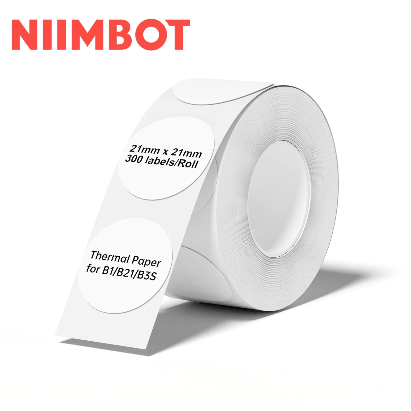 NIIMBOT Labels for B1/B21/B3S Label Printer, Thermal Stickers 0.83"x 0.83"(21x21mm), Waterproof ...