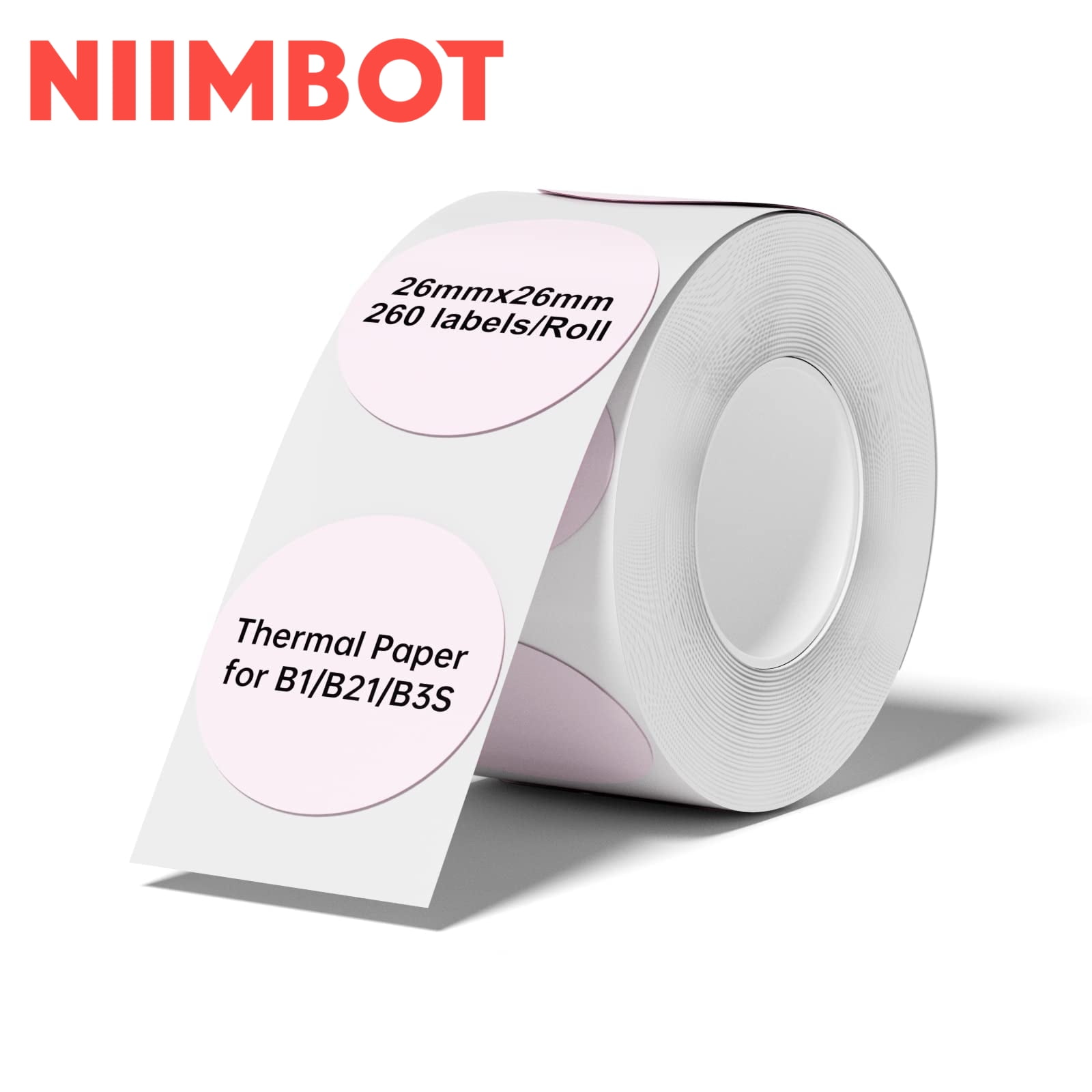 NIIMBOT Labels for B21/B1/B3S Label Printer, Thermal Stickers 1"x 1"(26x26mm), Waterproof, Oil ...