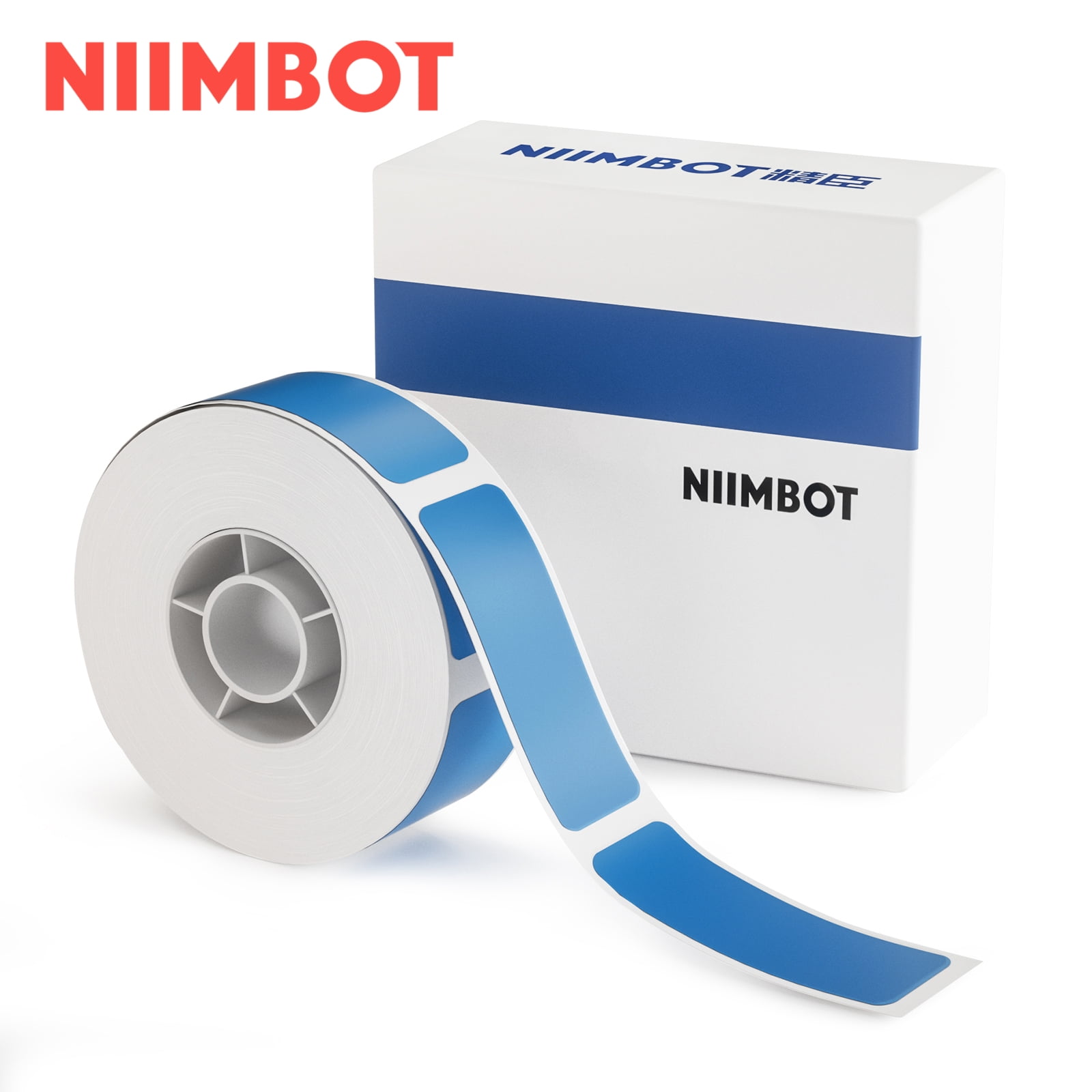 NIIMBOT Round Printer Labels, 0.47" x 1.57", Blue, 160 Labels/Roll ...