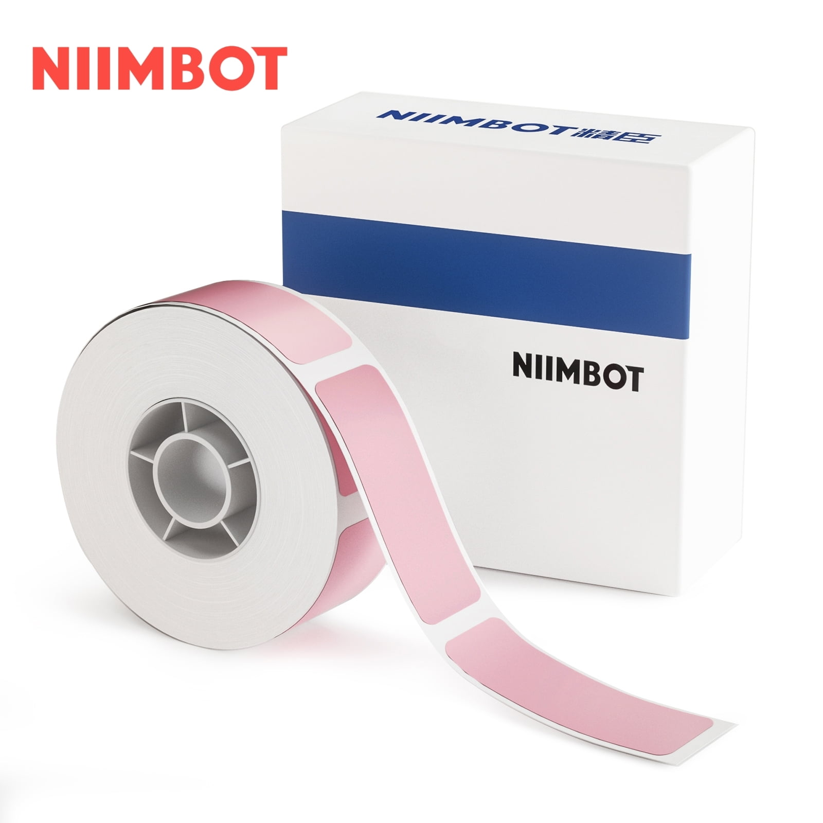 NIIMBOT Round Printer Labels, 0.47" x 1.57", Pink, 160 Labels/Roll ...