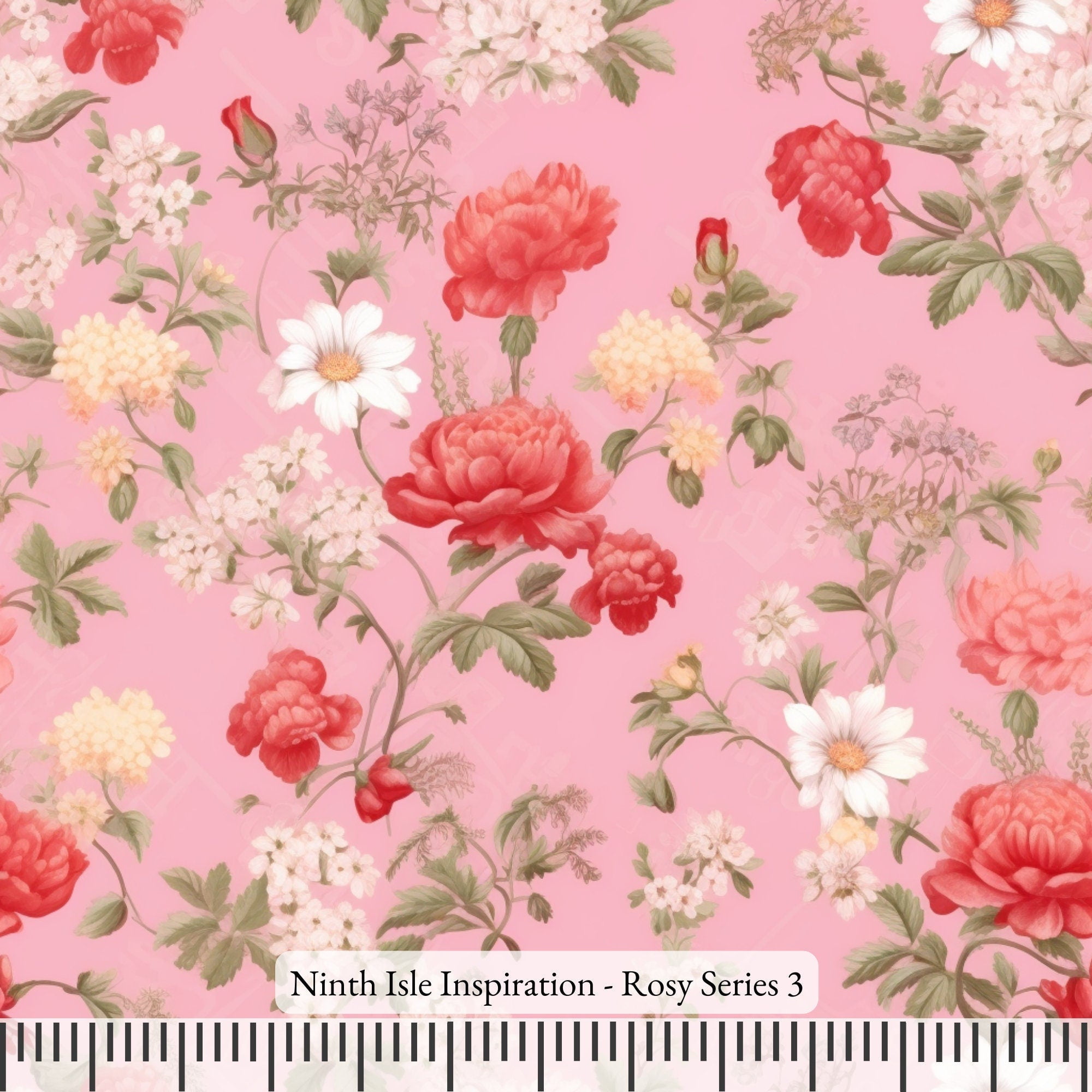 Ninth Isle Inspiration - Rosy Series - 100% Rayon Fabric By The Yard ...