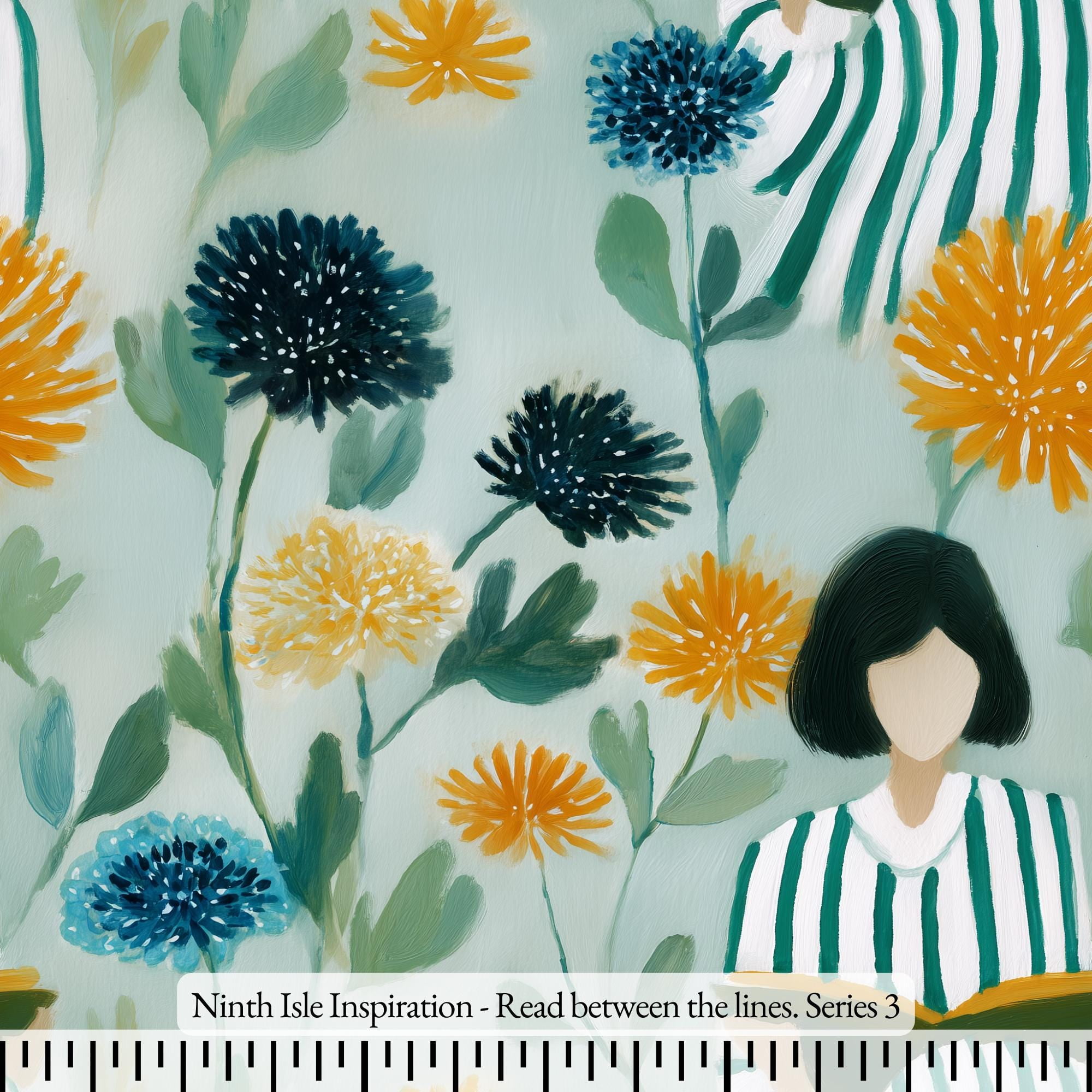 Ninth Isle Inspiration - Read Between The Lines - 100% Rayon Fabric By ...