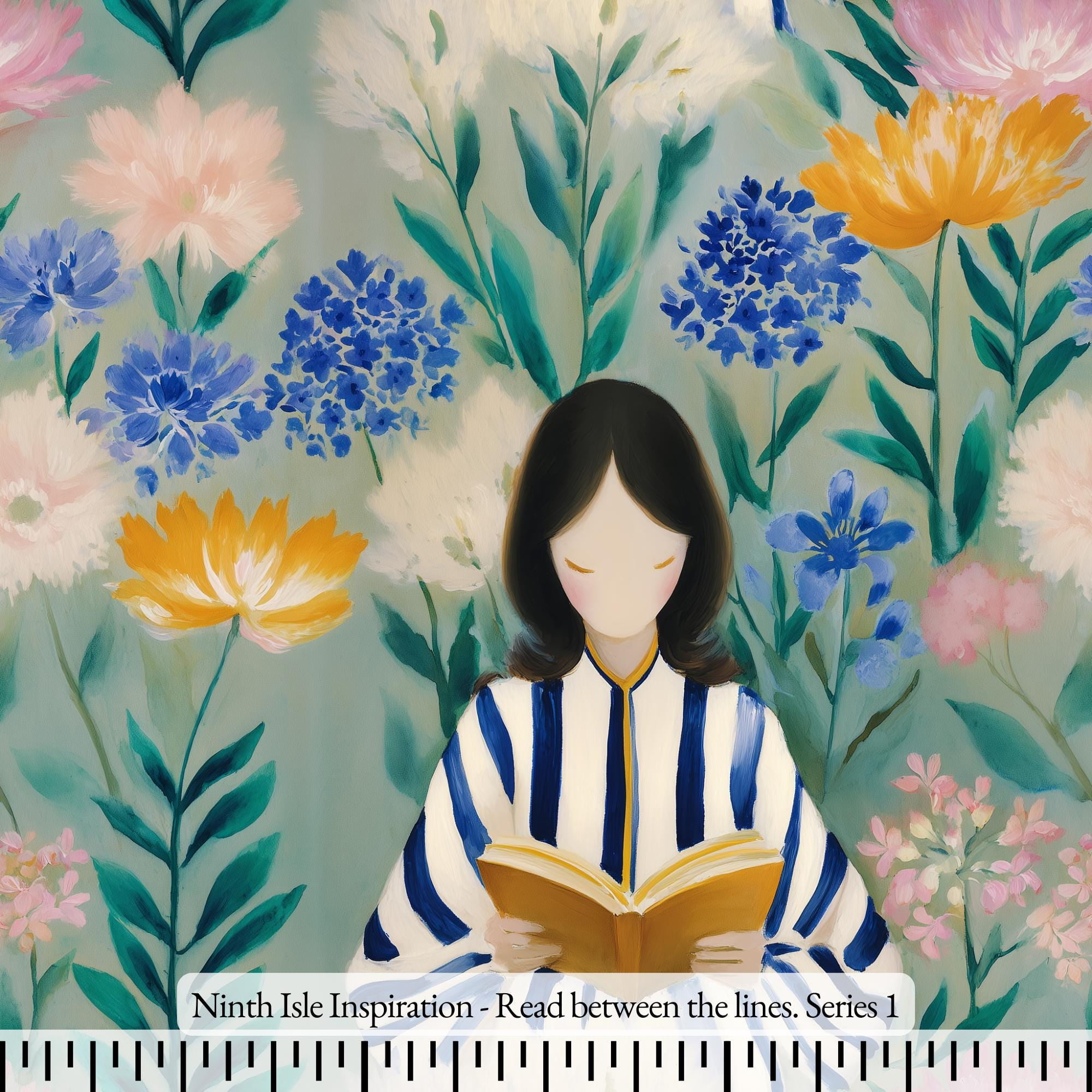 Ninth Isle Inspiration - Read Between The Lines - 100% Rayon Fabric By ...