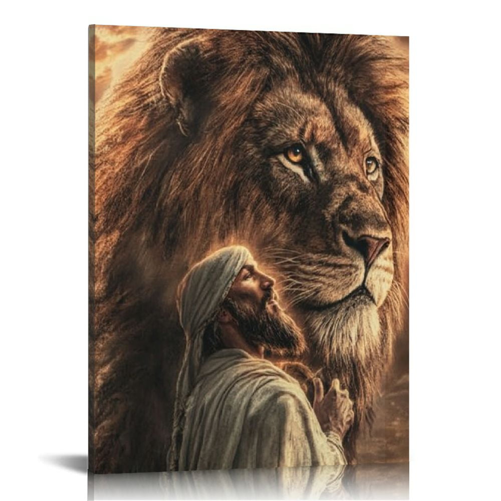 NIJIAN Jesus Wall Art Christian Catholic Canvas Prints Religious Cross Bible Picture Poster ...