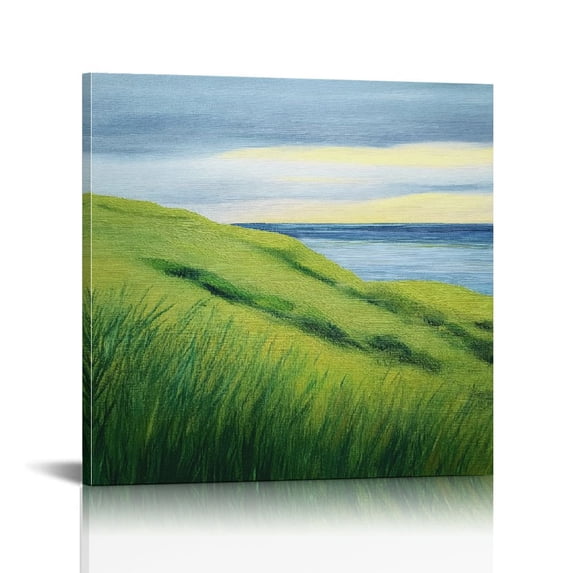 NIJIAN Vibrant Lighthouse Landscape - Nature Beauty, Hand-Painted ...