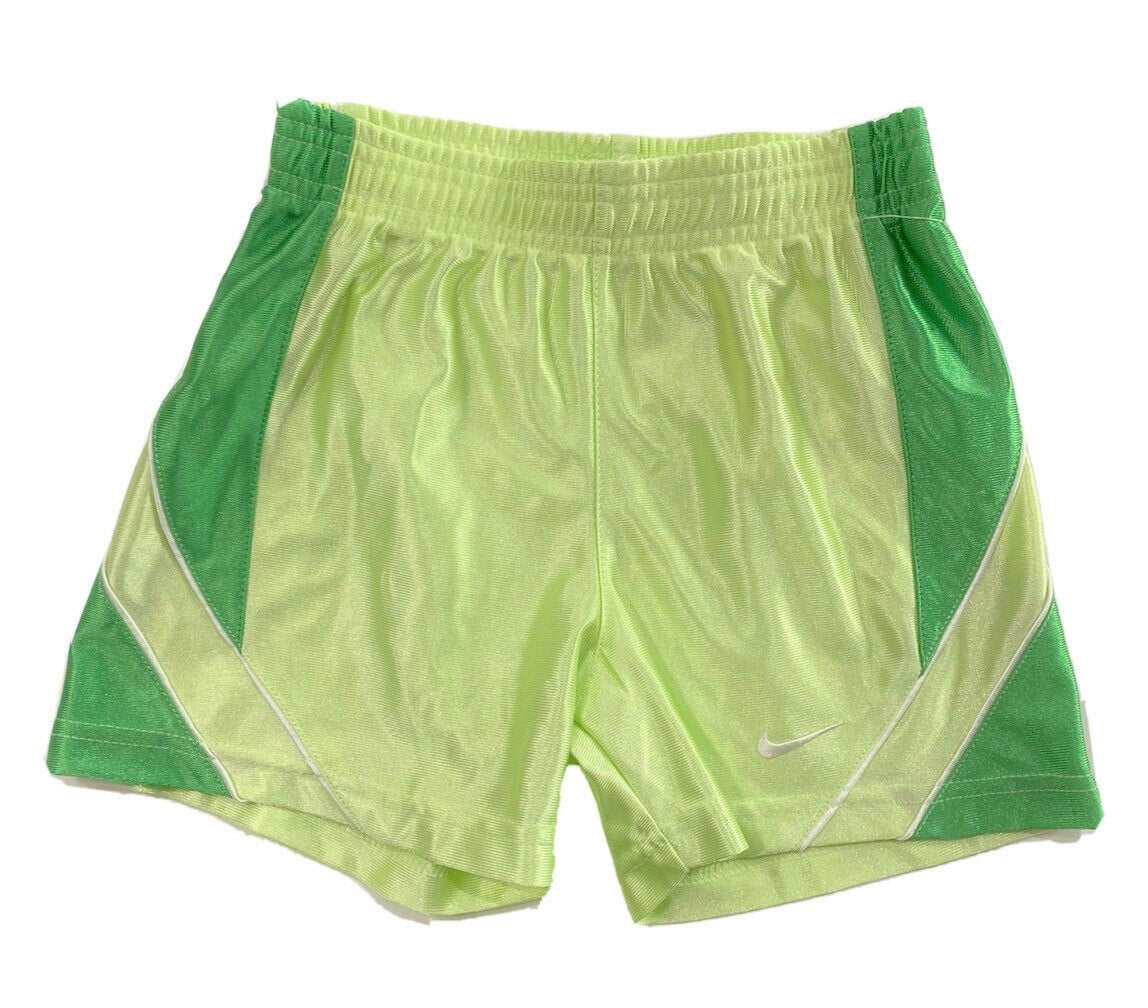 NIKE GIRLS SHORTS - SZ 6X GREEN LIME - SHORTS PANTS SPORTS SOCCER ...