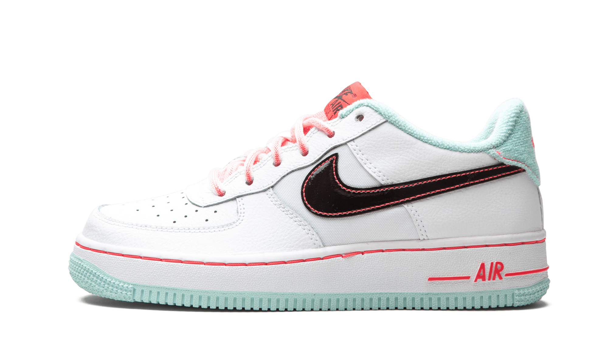 NIKE GRADE SCHOOL Air Force 1 '07 LV8 GS "White / Atomic Pink" DD7709 ...