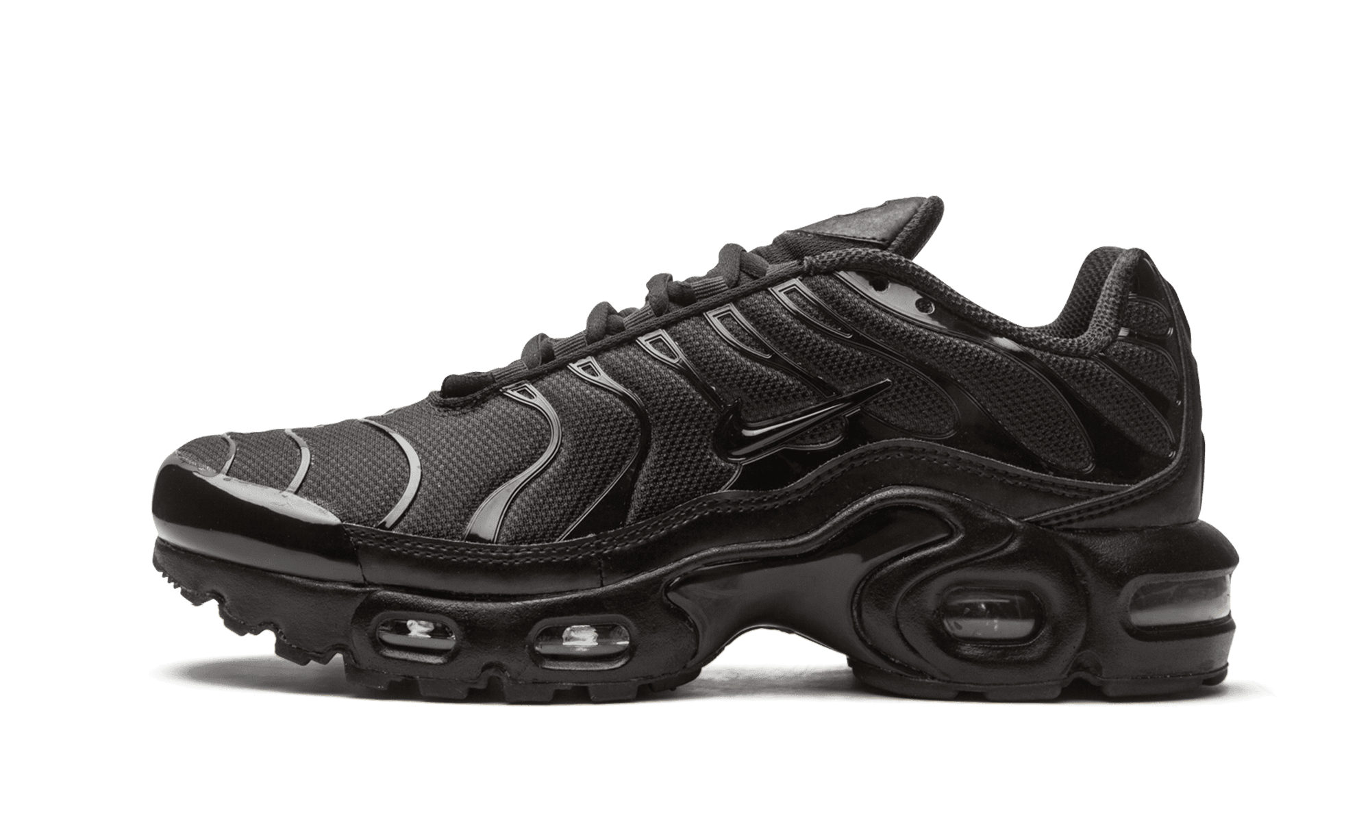NIKE GRADE SCHOOL Air Max Plus GS "Triple Black" CD0609 001 from ...