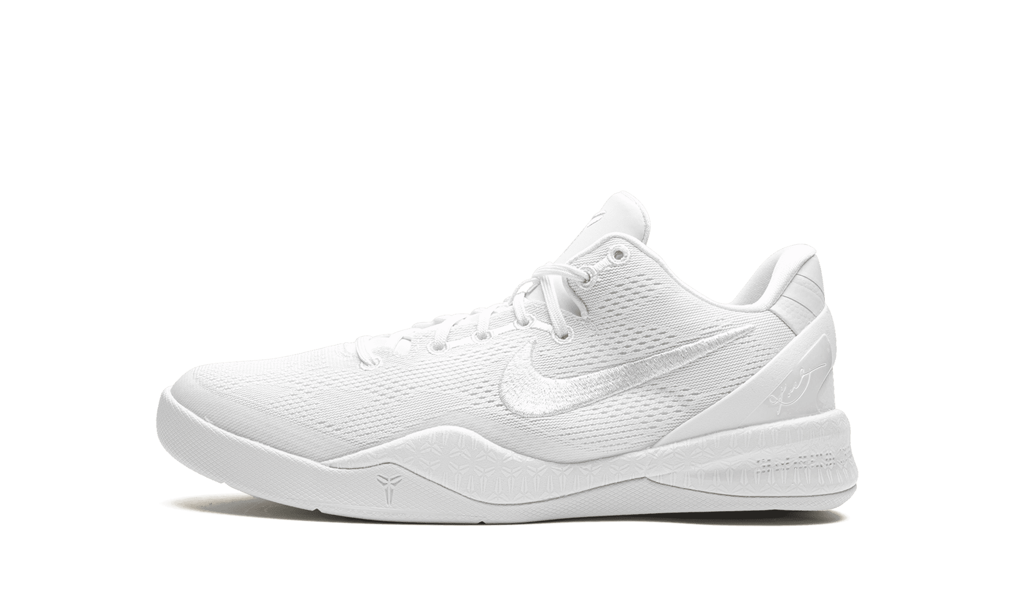NIKE GRADE SCHOOL Kobe 8 Protro GS "Triple White" FN0266 100 FN0266 100 ...