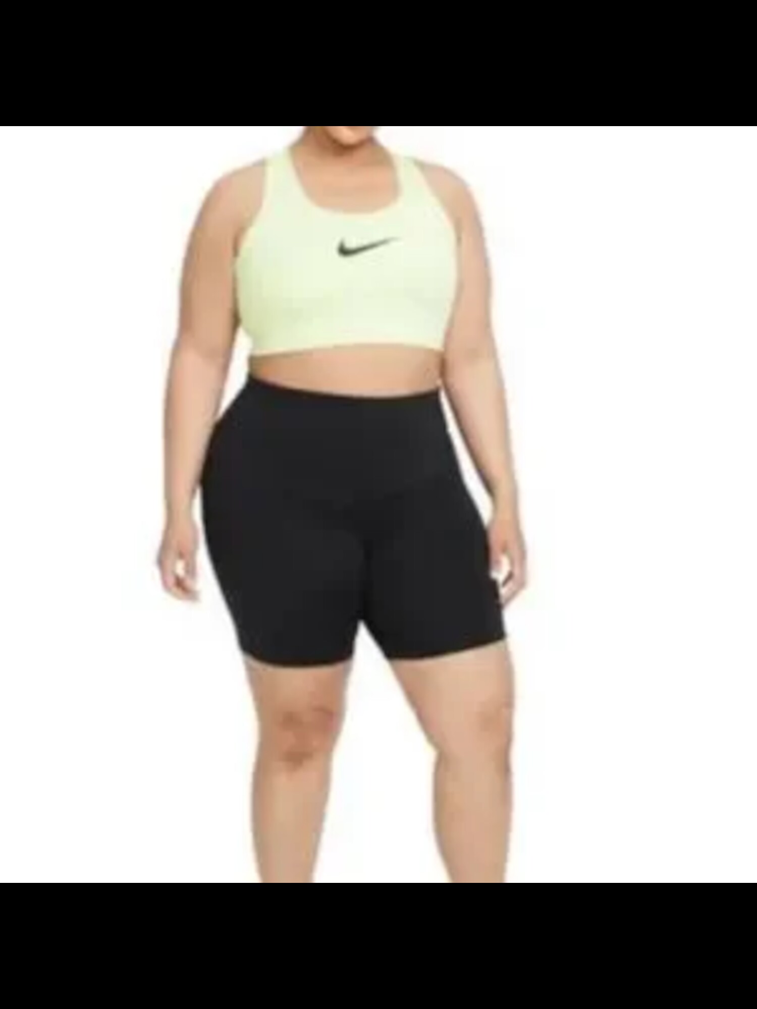 NIKE Intimates Green Scoop Neck Medium Support Sports Bra Plus 1X ...