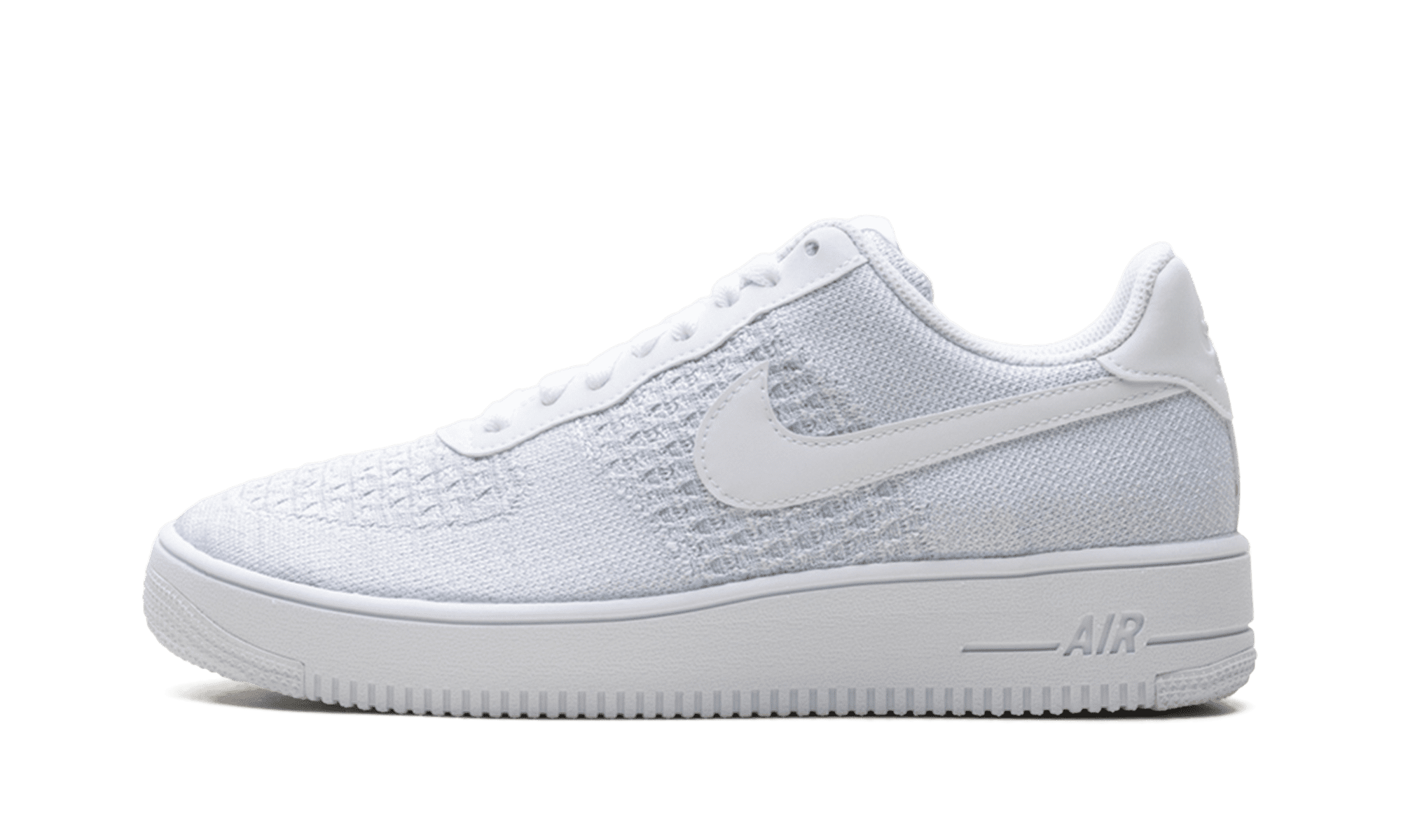 NIKE MENS AIR FORCE 1 FLYKNIT LOW 2.0 "PURE PLATINUM" AV3042 100 from ...