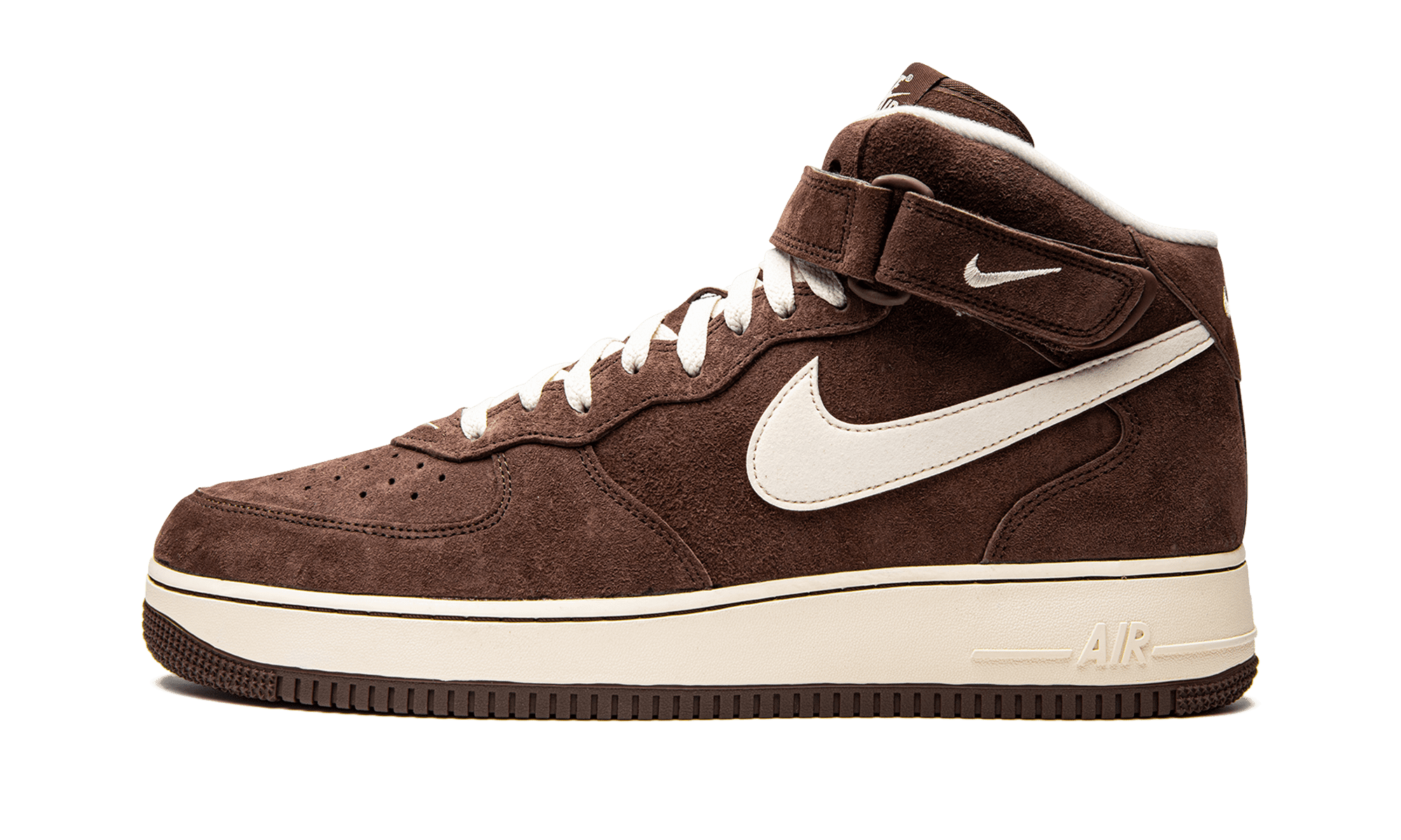 NIKE MENS AIR FORCE 1 MID '07 QS "Chocolate" DM0107 200 from Stadium ...