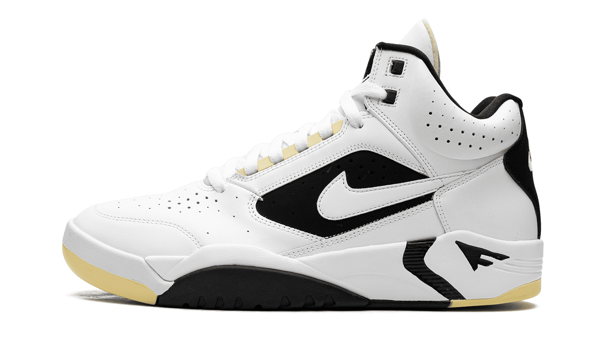 NIKE MENS Air Flight Lite Mid "White Lemon Black White" DV0824 100 from ...