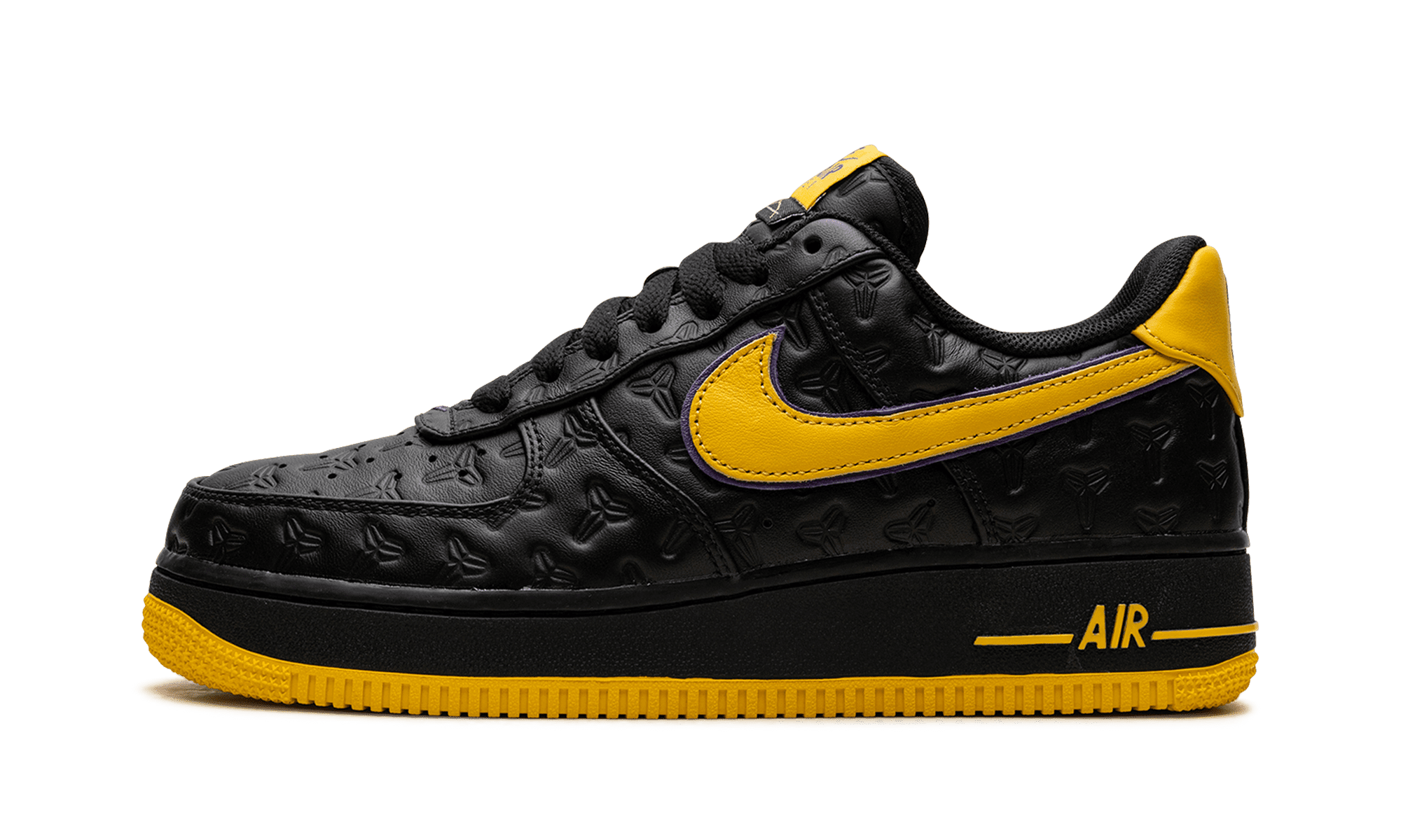 NIKE MENS Air Force 1 Low "Kobe Bryant Lakers Away (Non-Numbered ...