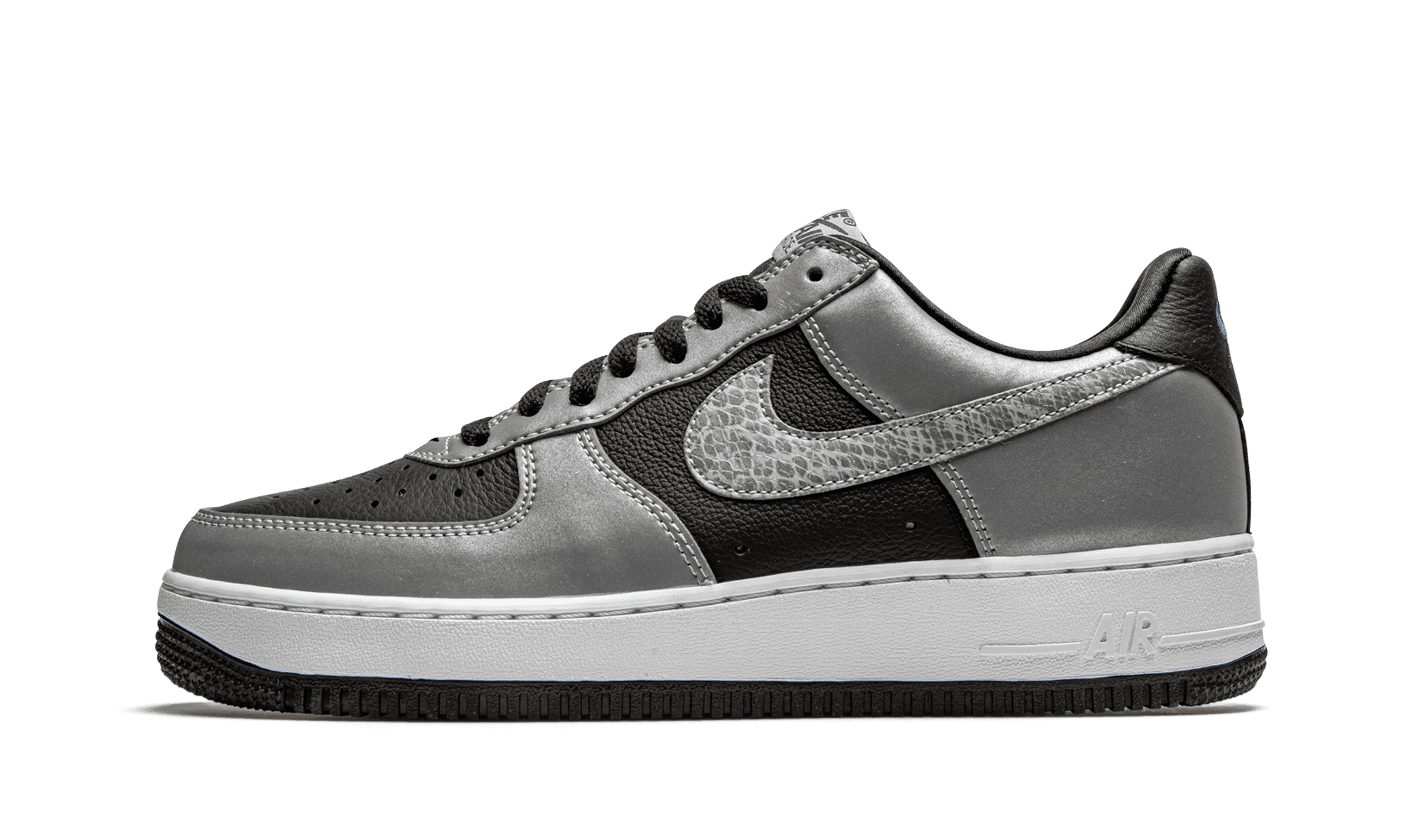 NIKE MENS Air Force 1 Low "Silver Snake" DJ6033 001 from Stadium Goods ...