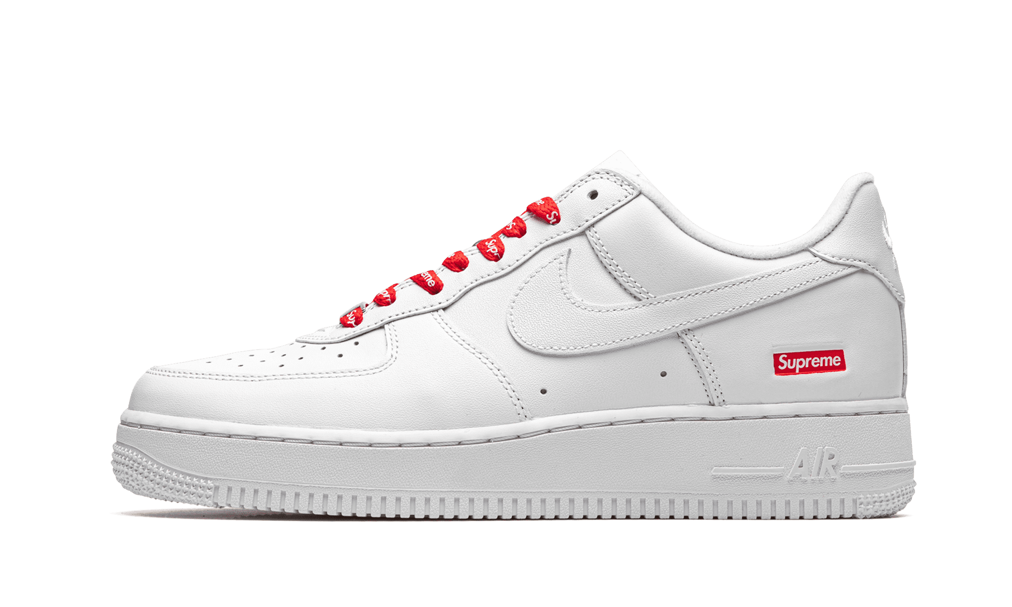 NIKE MENS Air Force 1 Low "Supreme - Mini Box Logo White" CU9225 100 ...