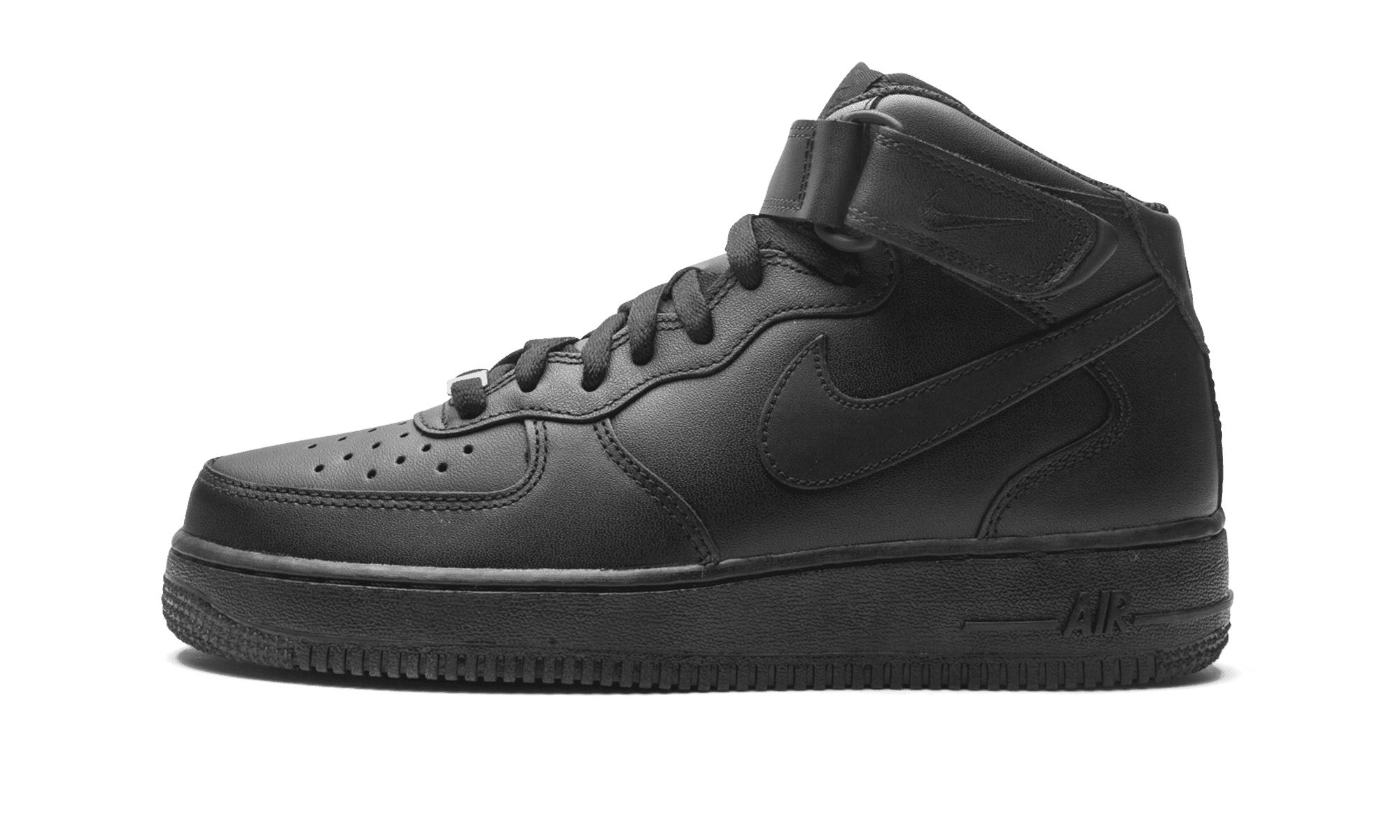 NIKE MENS Air Force 1 Mid '07 "2021 Release Triple Black" CW2289 001 ...