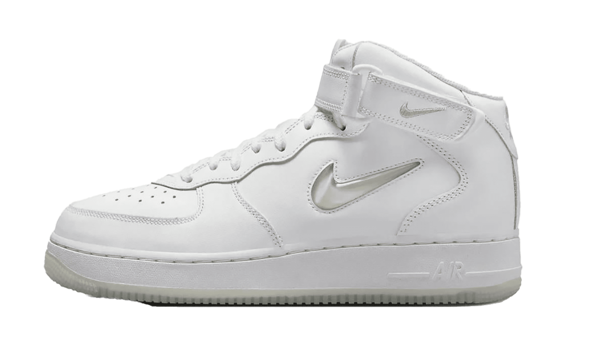 NIKE MENS Air Force 1 Mid '07 "Color of the Month Summit White" DZ2672 ...