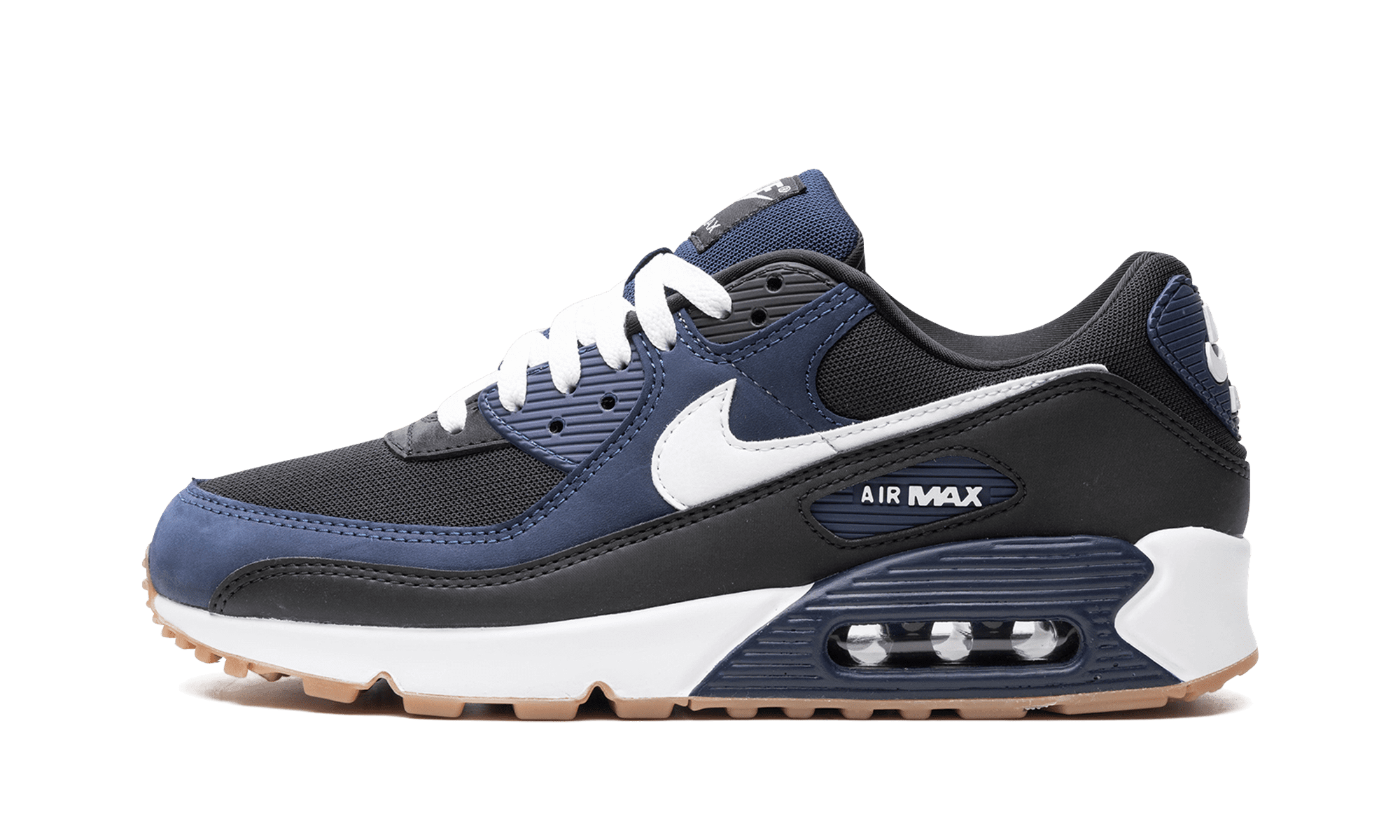 NIKE MENS Air Max 90 'Midnight Navy Gum' "MIDNIGHT NAVY" FB9658 400 ...