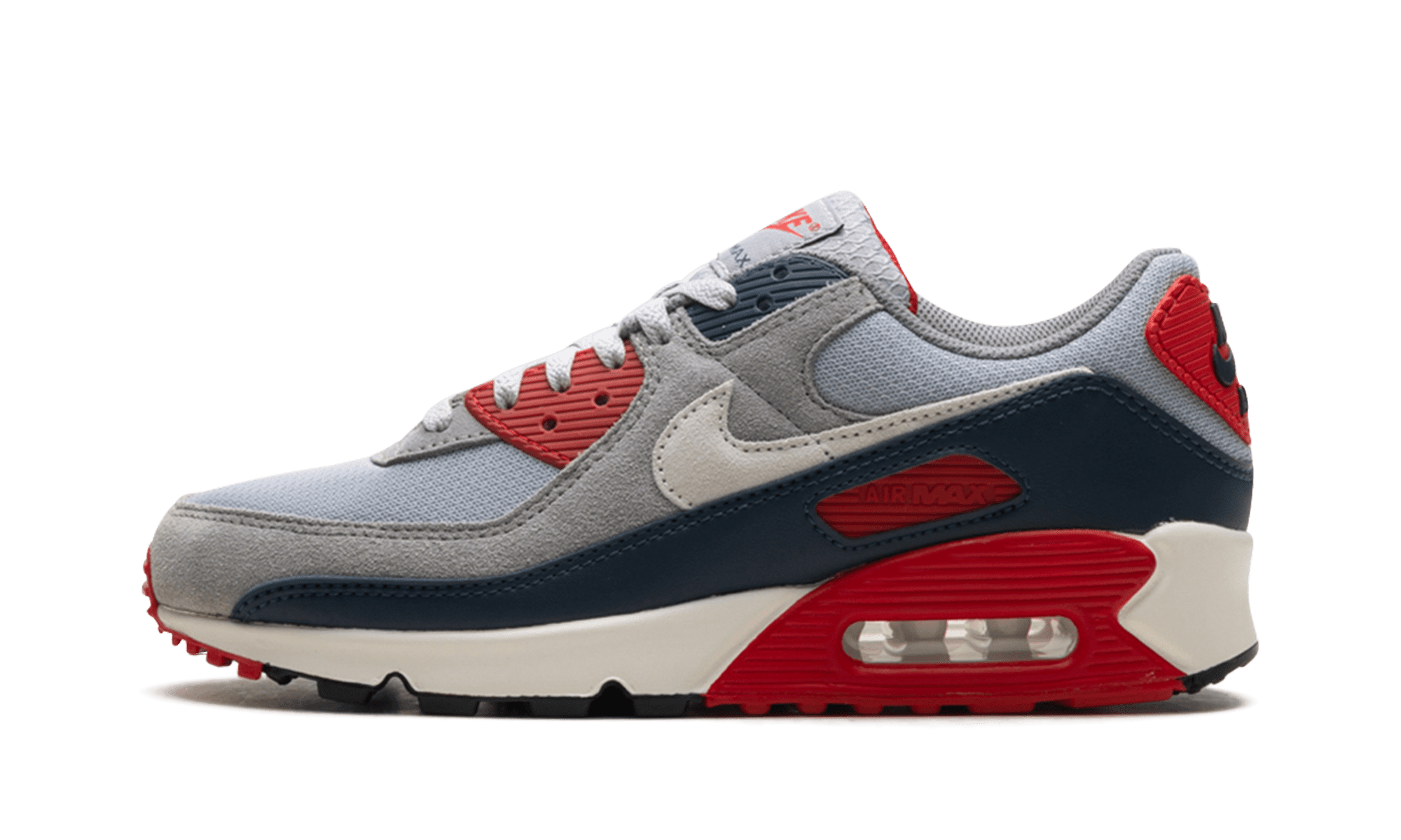 NIKE MENS Air Max 90 "USA Light Smoke Grey" DM0029 005 from Stadium ...