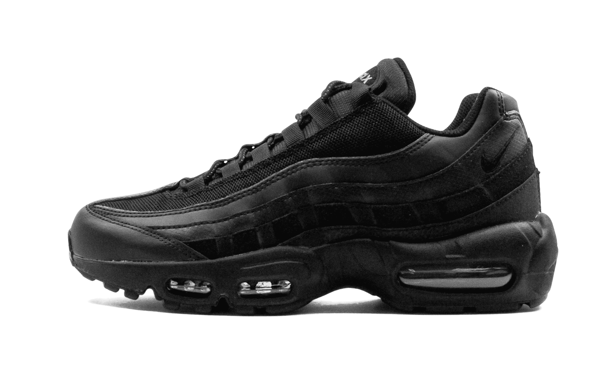 NIKE MENS Air Max 95 Essential "Triple Black" CI3705 001 from Stadium ...
