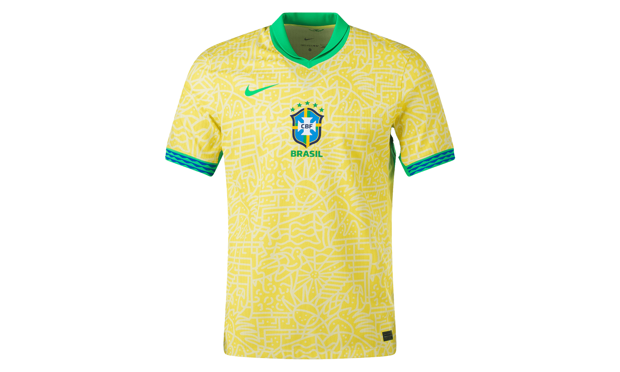 NIKE MENS Brazil 22/23 Home Men's Dri-fit Soccer Jersey "Dynamic Yellow ...